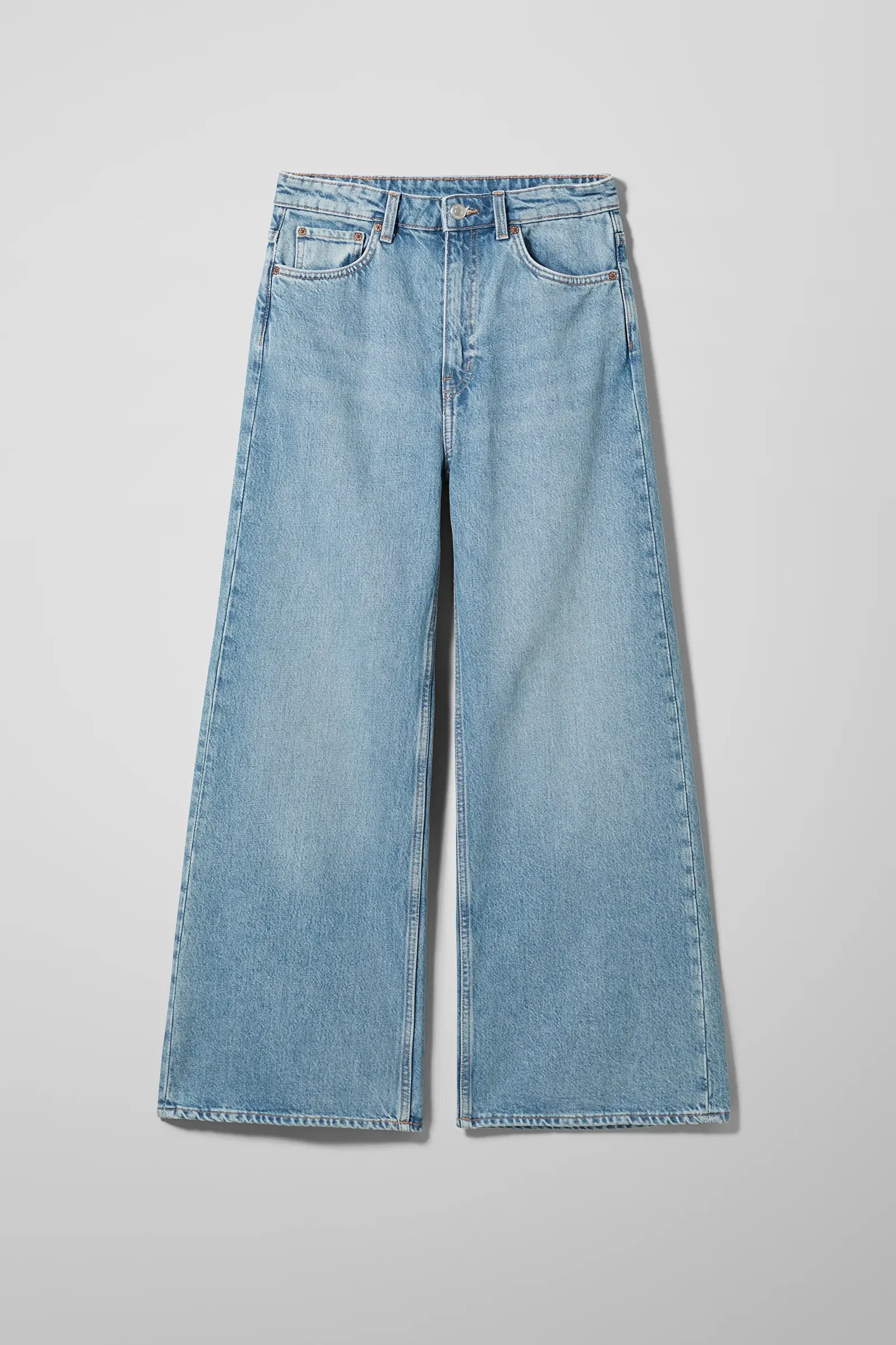 WEEKDAY Ace High Wide Jeans in Air Blue | Endource