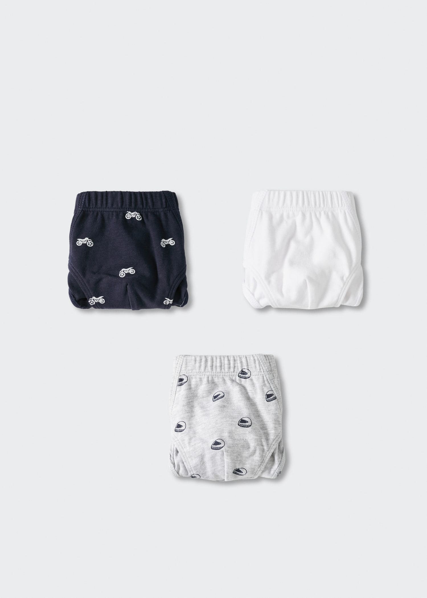 MANGO 3-Pack Combined Briefs in Grey | endource