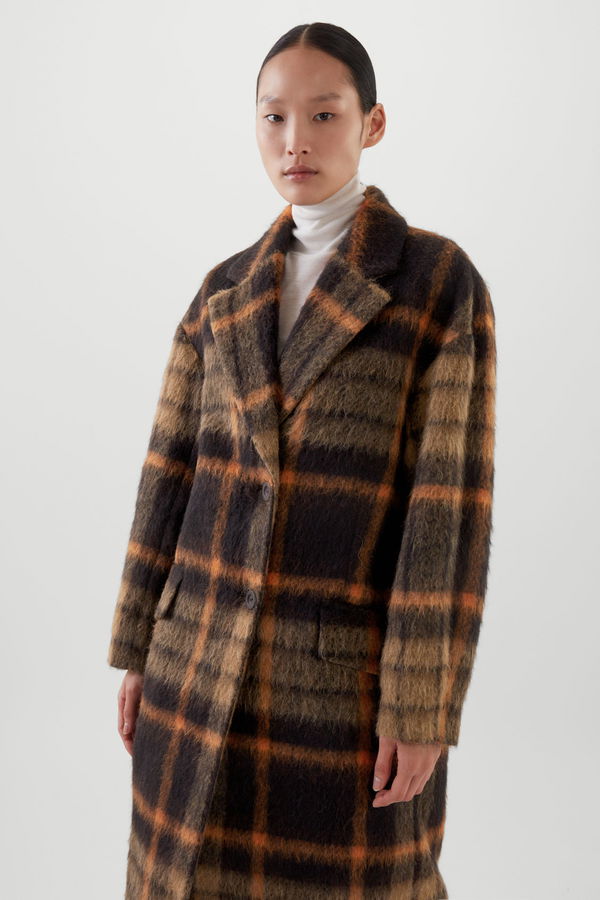 COS Tailored Checked Coat | endource