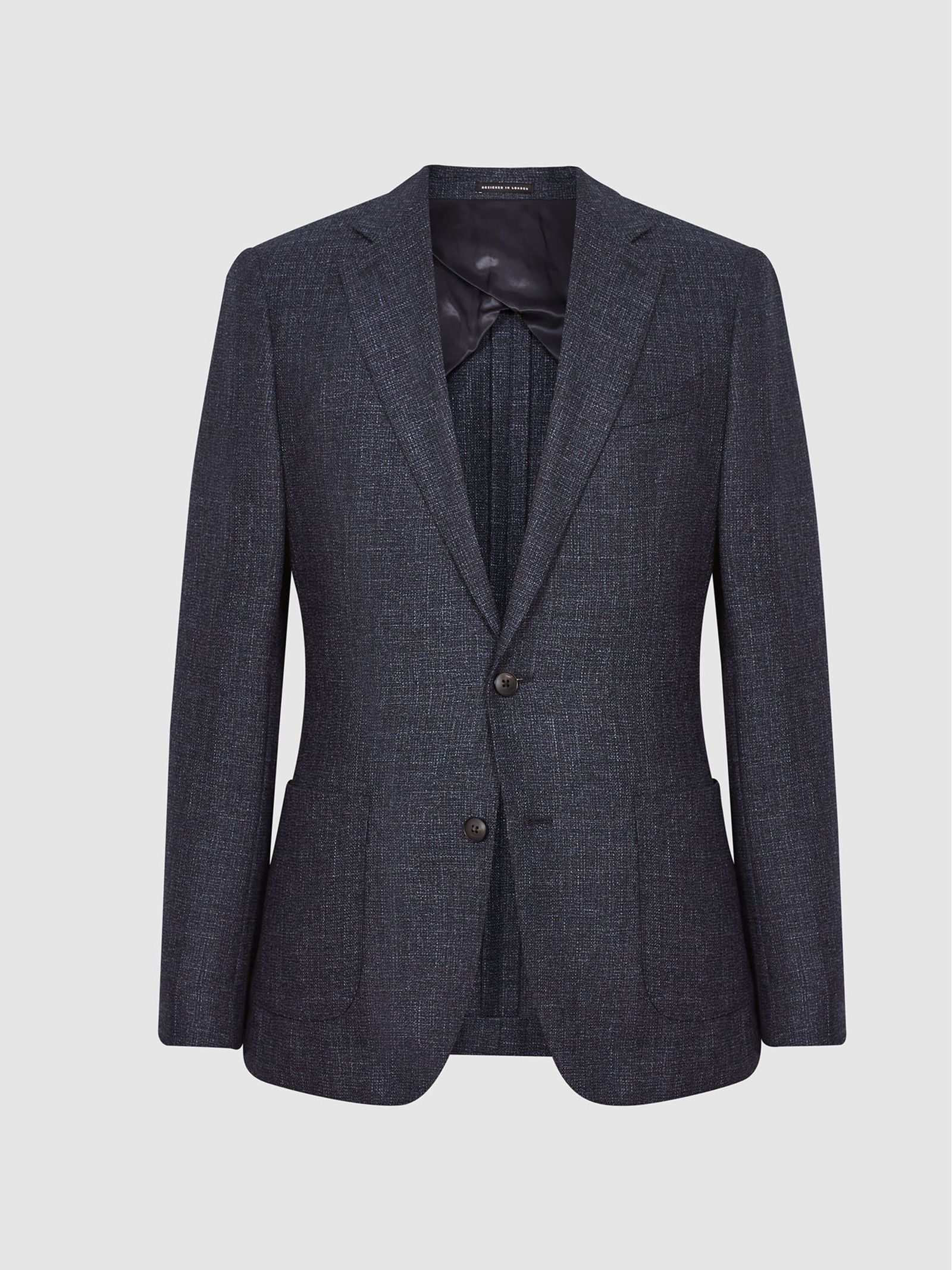 REISS Seek Slim Fit Basket Texture Blazer | endource