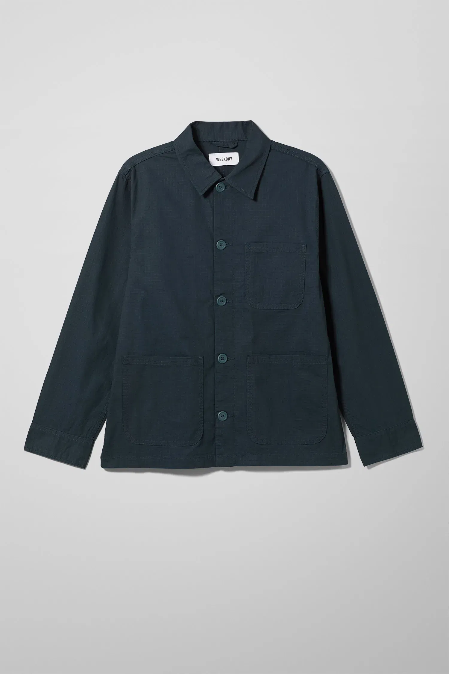 WEEKDAY Josh Ripstop Jacket in Blue | Endource