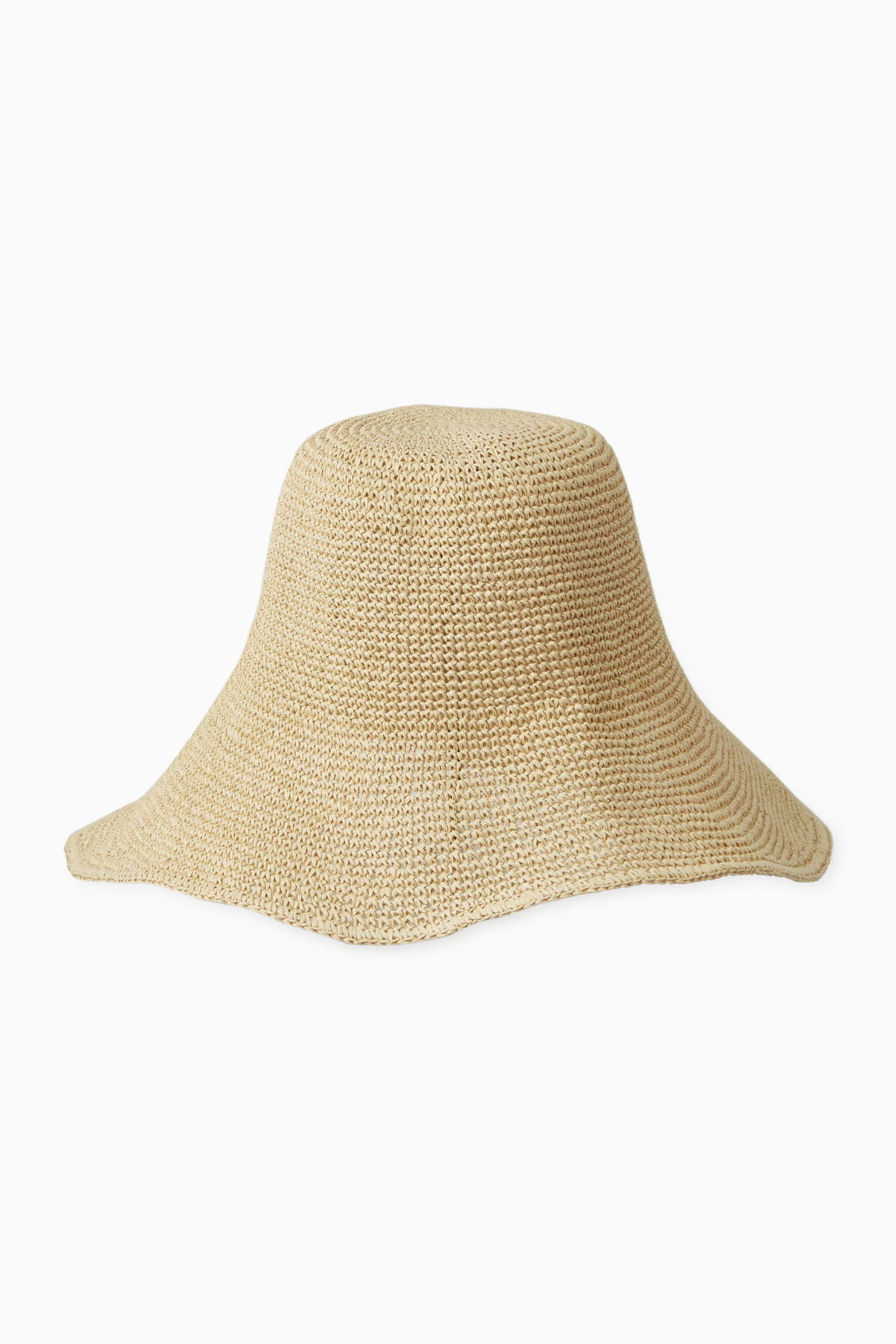 COS Straw Sun Hat in LIGHT BEIGE | Endource