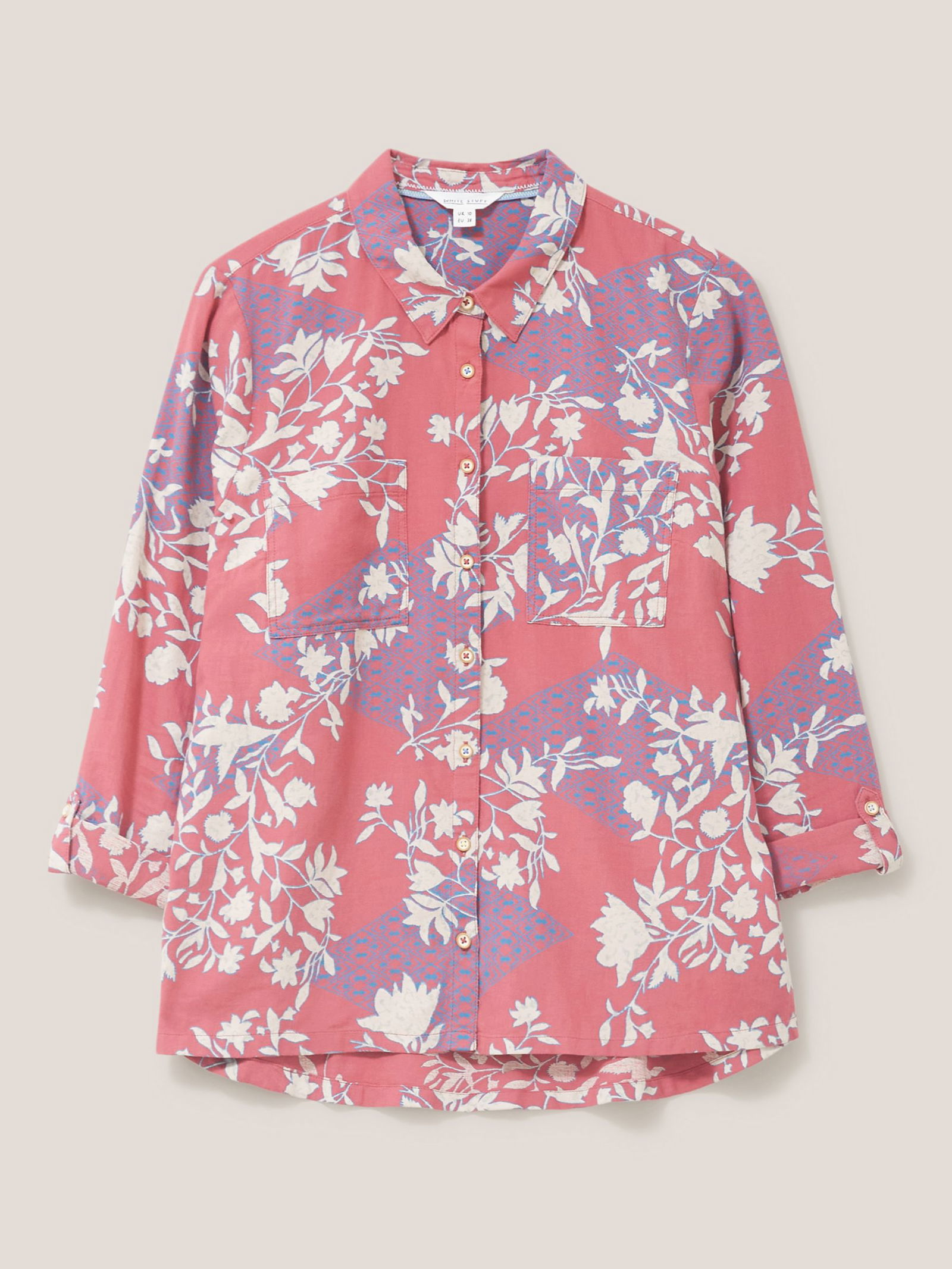 WHITE STUFF Sophie Organic Cotton Shirt in Multi | endource