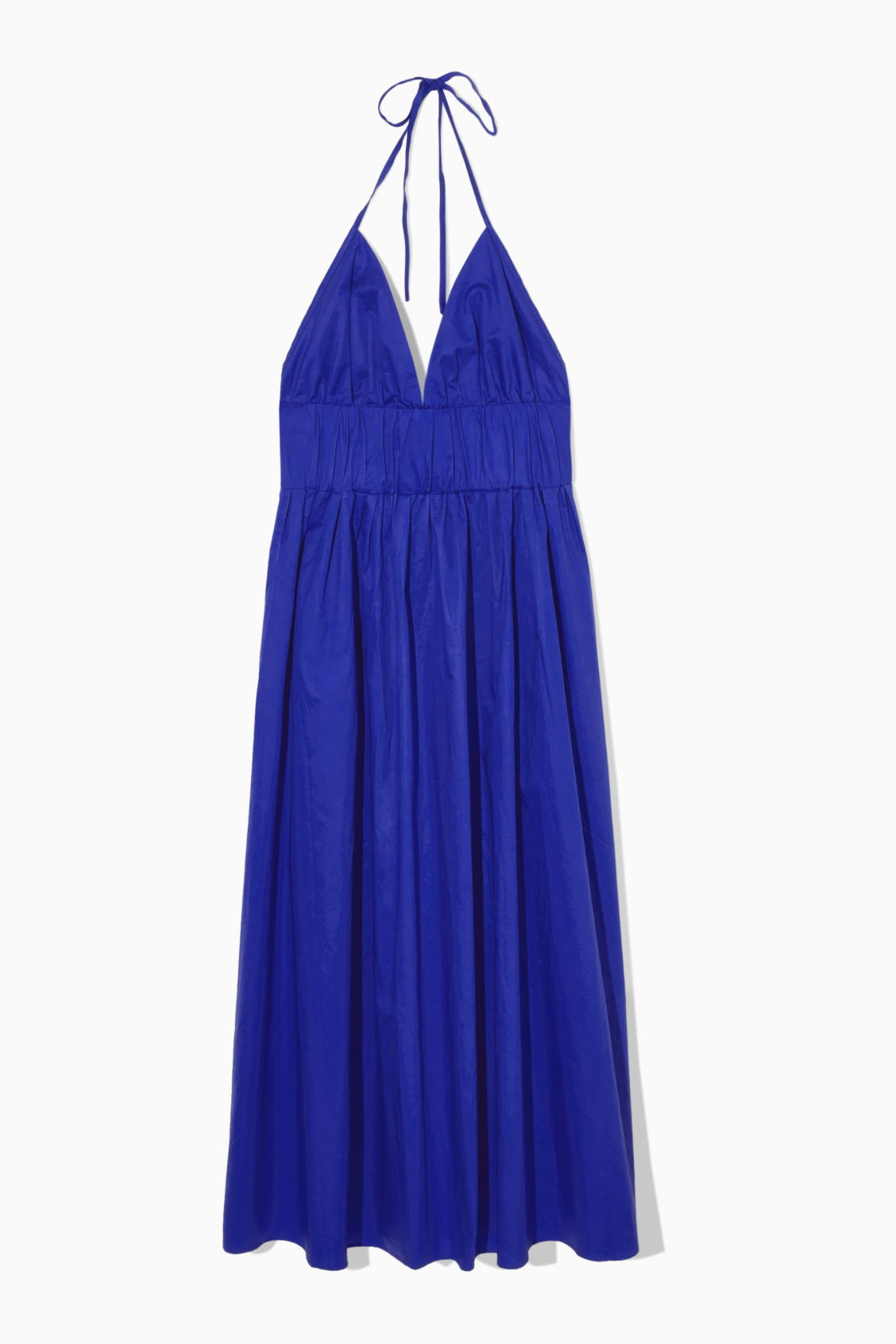 COS Gathered Halterneck Midi Dress | endource
