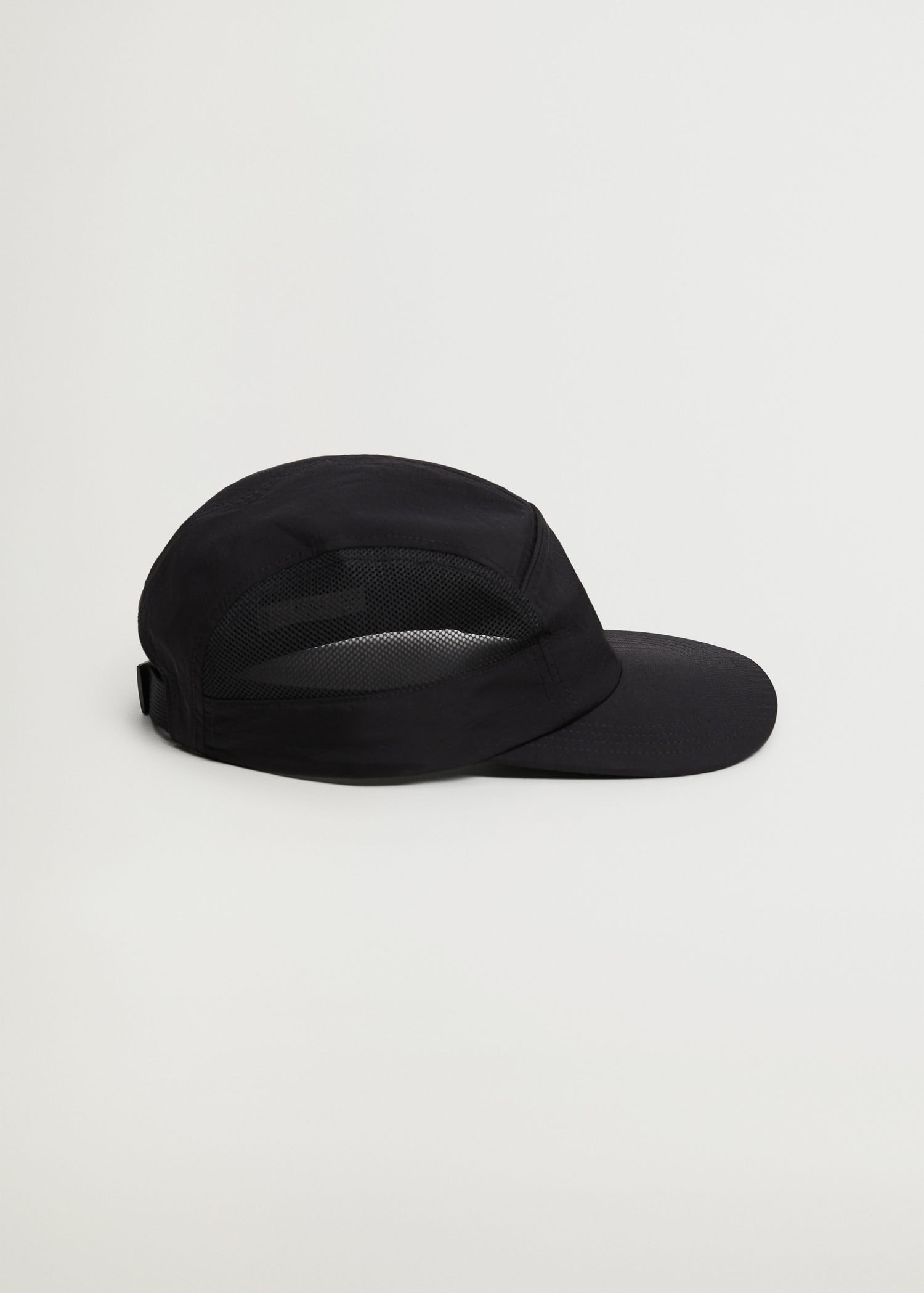 MANGO Mesh Fabric Cap in Black | endource