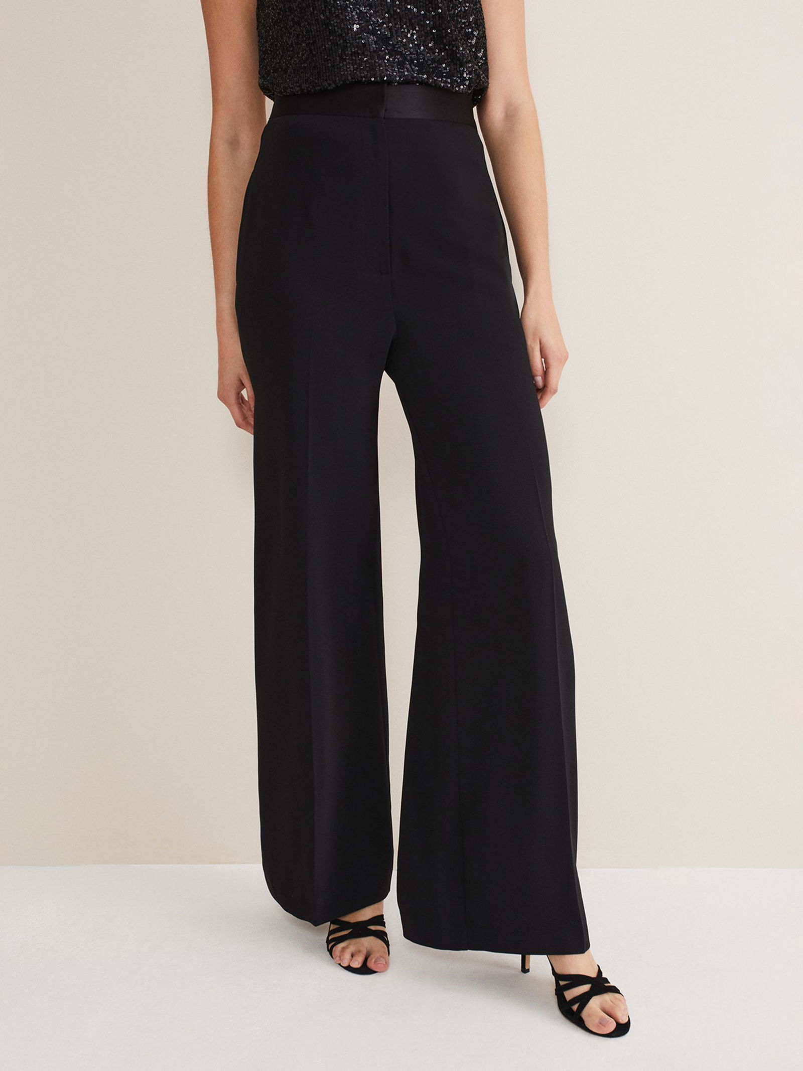 PHASE EIGHT Elandra Tuxedo Trousers in Black | endource