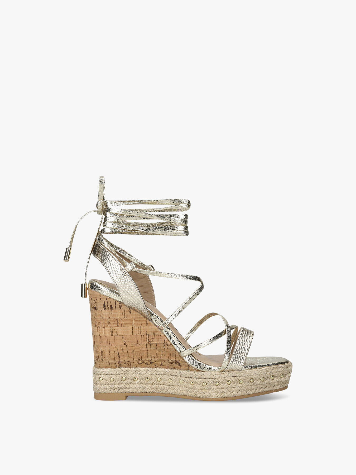 KG KURT GEIGER Robyn Wedge Sandal in Gold | endource