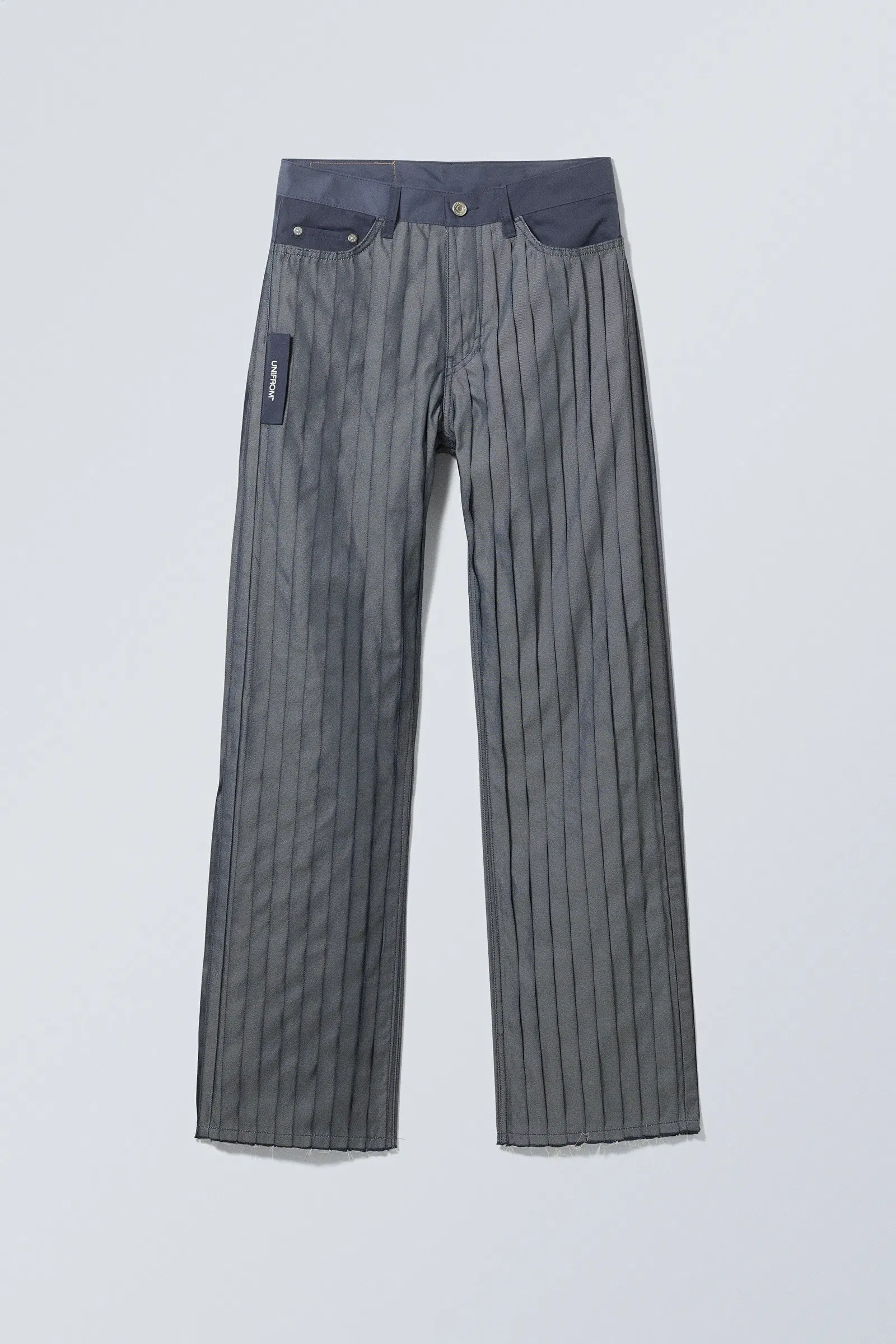 WEEKDAY Weekday Limited Edition x Unifrom™ - Stripe Jeans in Dark Blue ...