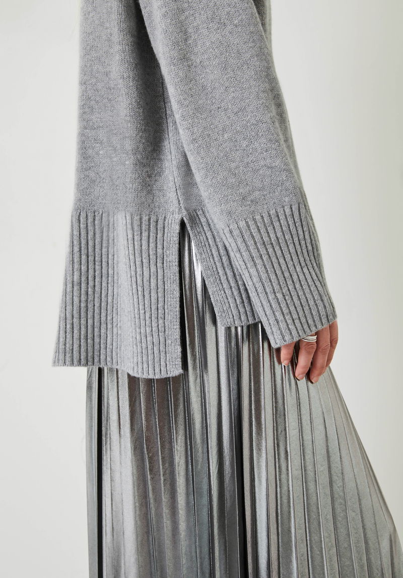 HUSH Danielle Split Back Wool Jumper | Endource