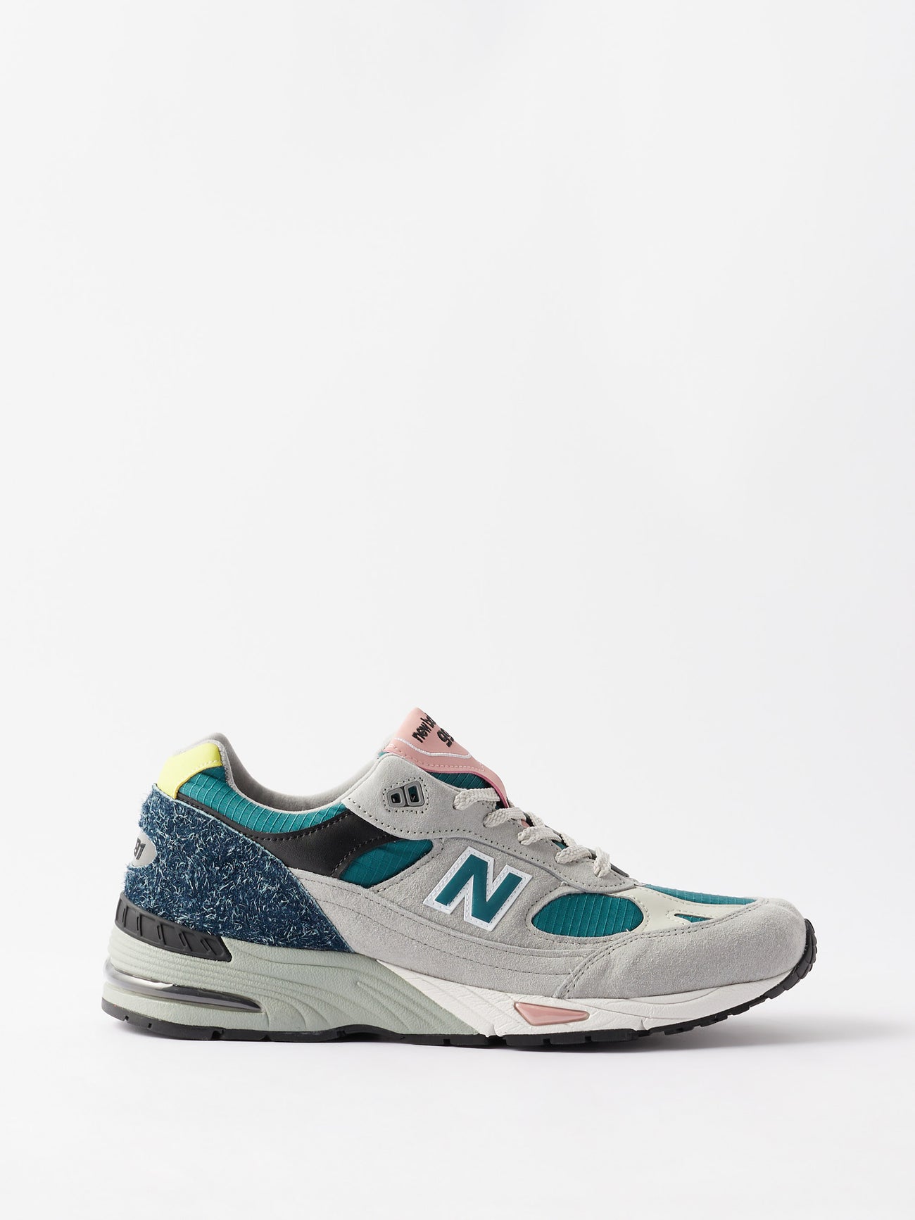 NEW BALANCE 991 Suede And Mesh Trainers in Grey | endource