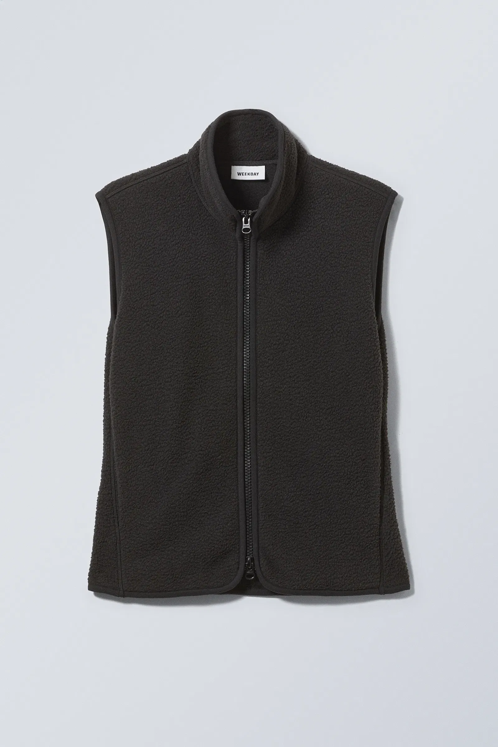 WEEKDAY Any Fleece Vest in Black | Endource