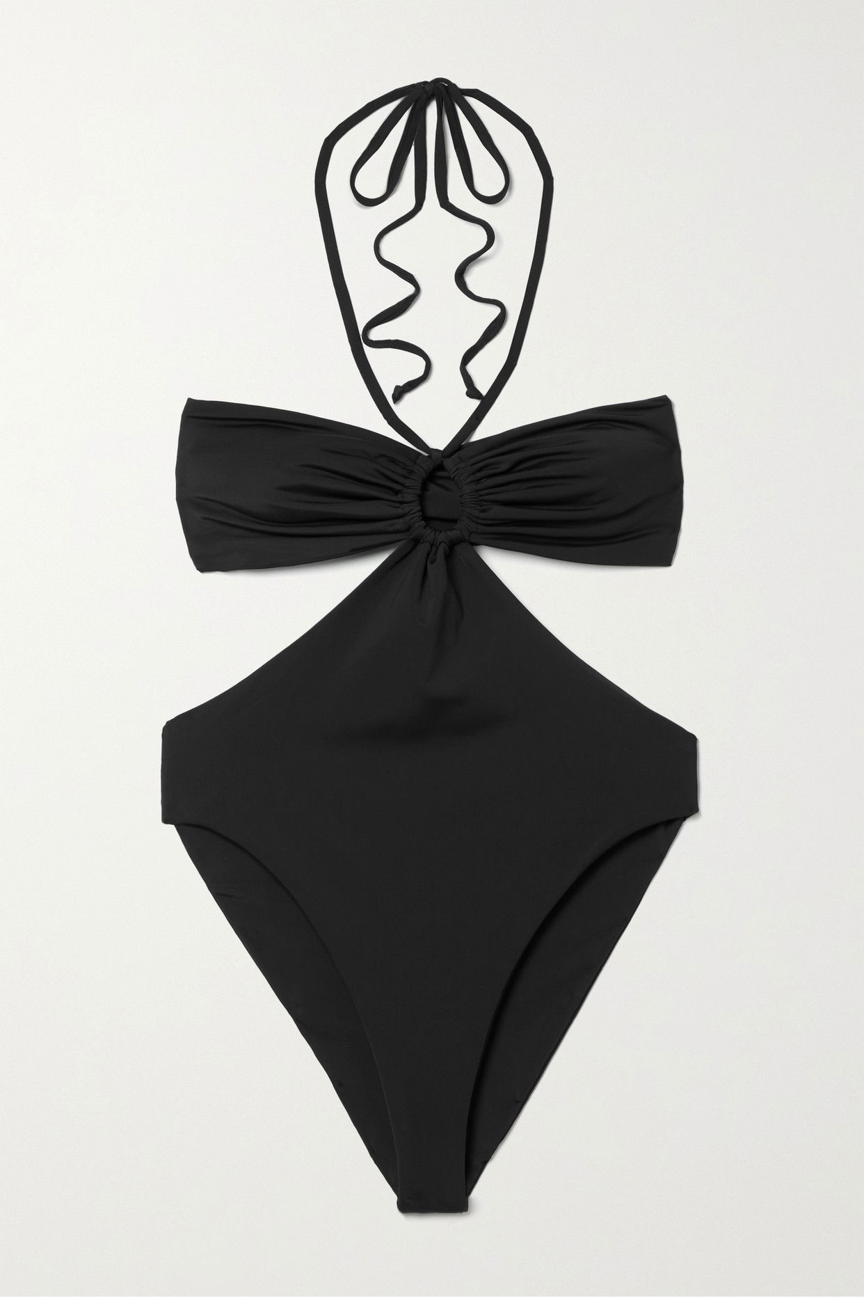 MARA HOFFMAN Blanca Cutout Recycled Swimsuit in Black | Endource