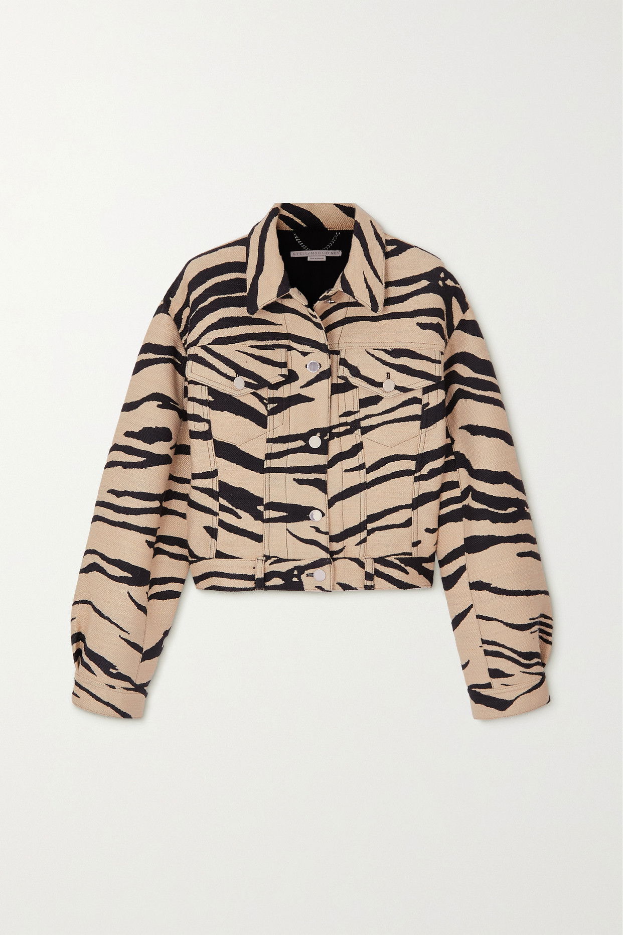 STELLA MCCARTNEY Zebra-Jacquard Jacket in Animal print | endource