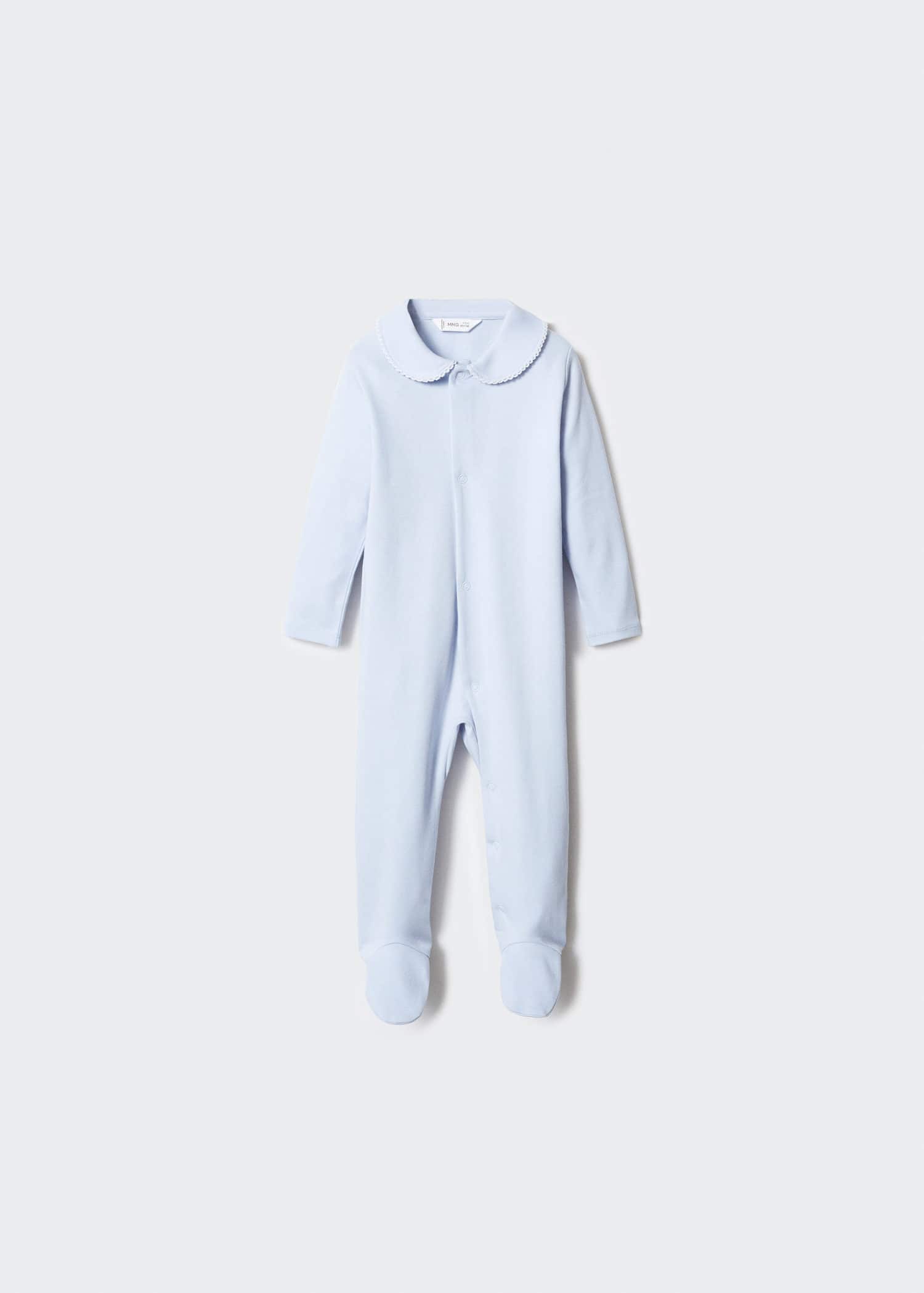 MANGO Cotton Body Pajamas in Blue | Endource