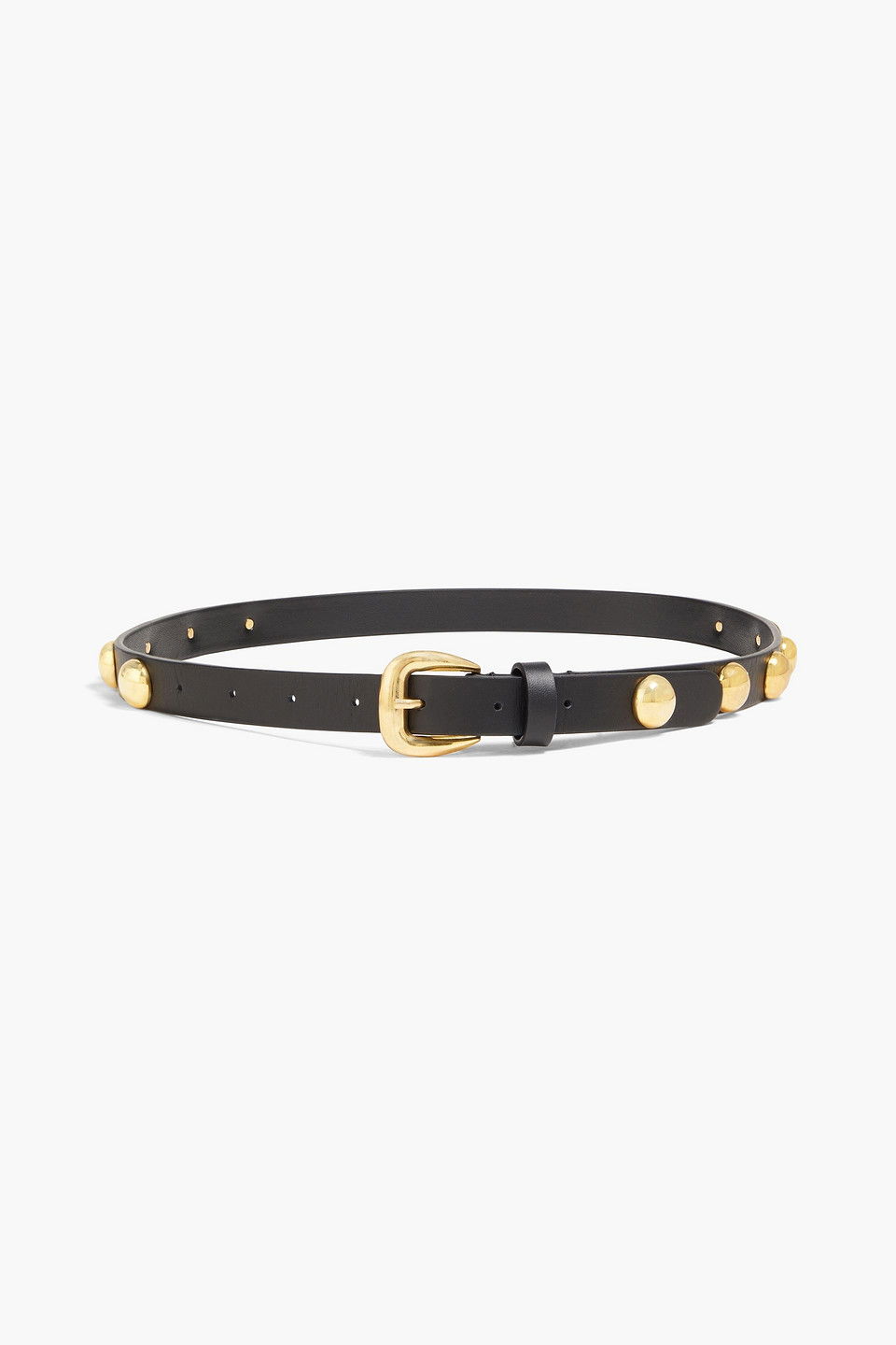 MAJE Leather Belt in Black | endource