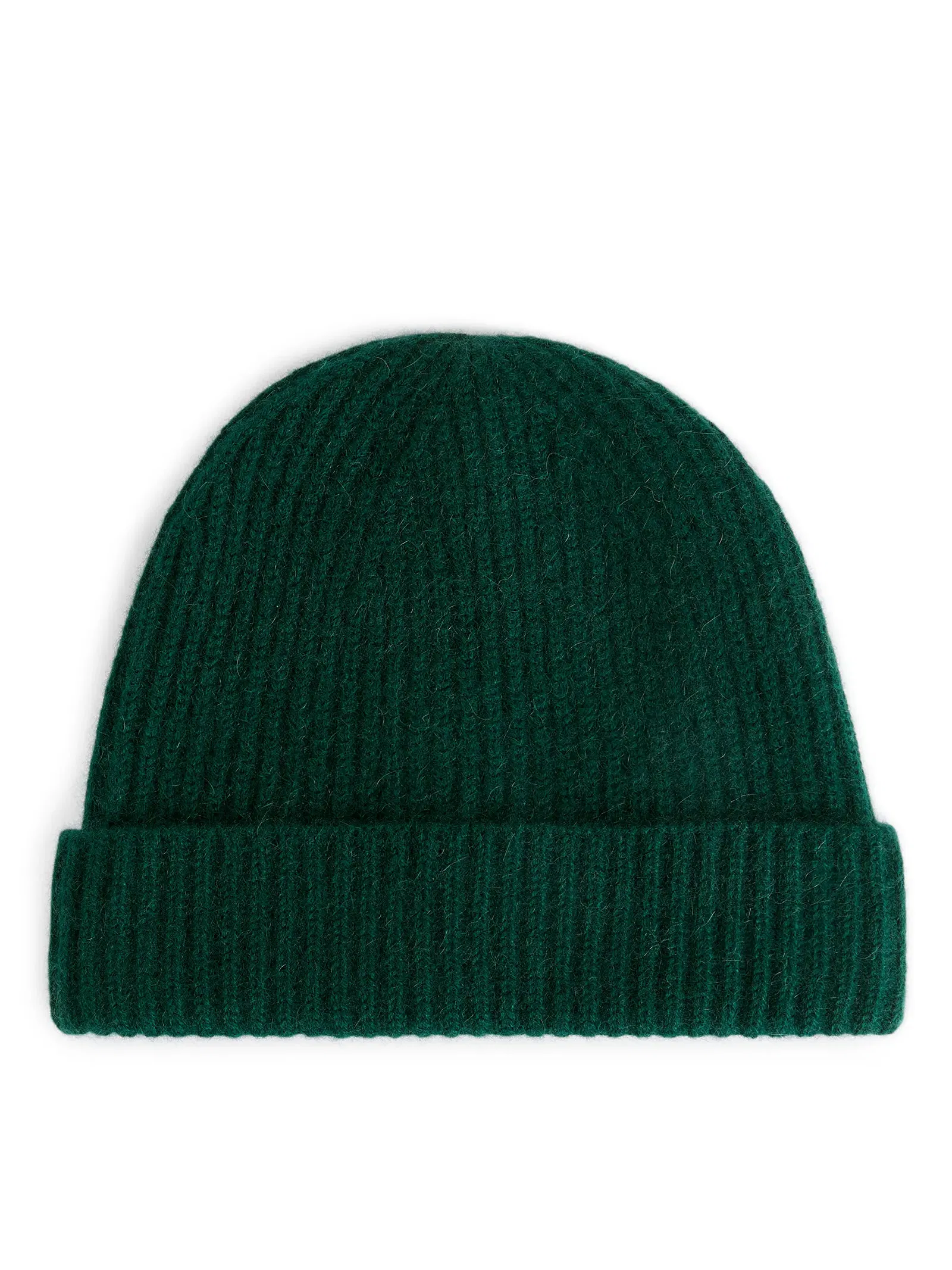 ARKET Cashmere Blend Beanie in Dark Green | endource