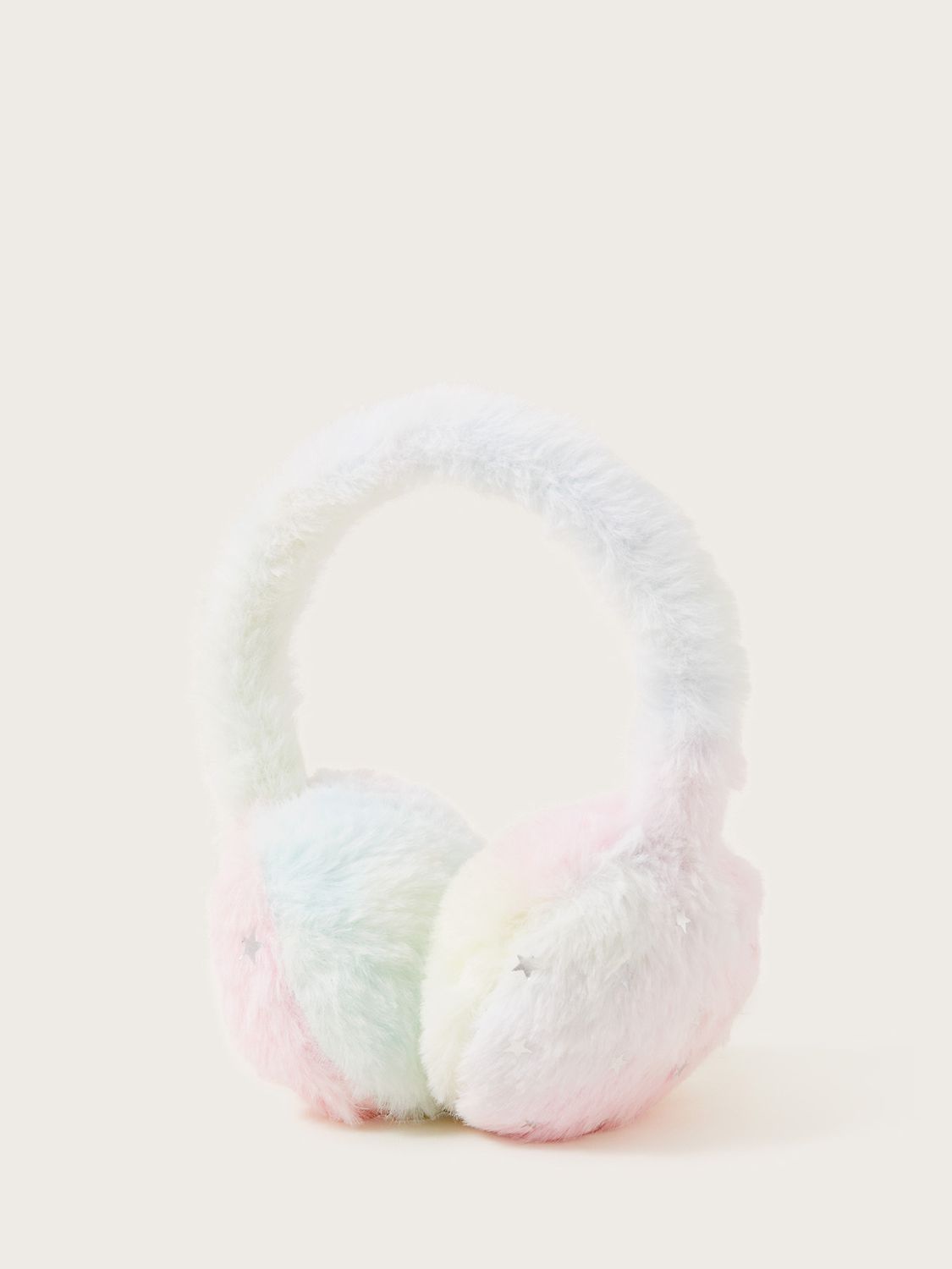 Monsoon Kids' Rainbow Fluffy Star Ear Muffs in Multi | Endource