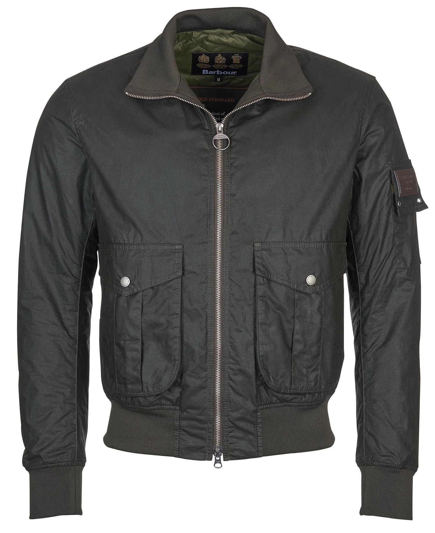BARBOUR Gold Standard Short Wax Jacket in Olive | endource