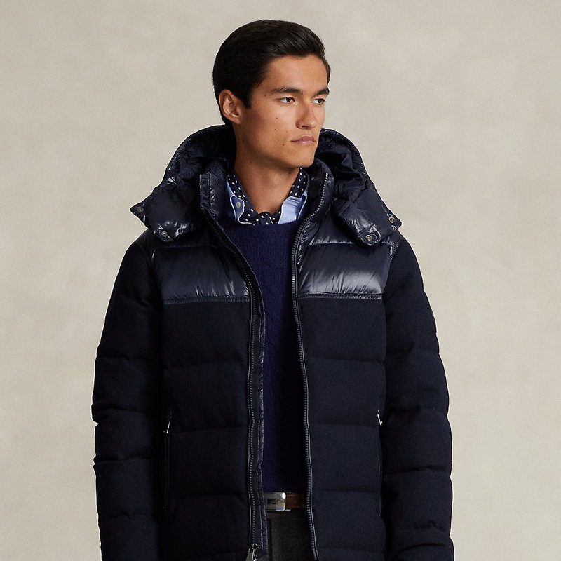 POLO RALPH LAUREN The Decker Hybrid Down Jacket in Blue | endource