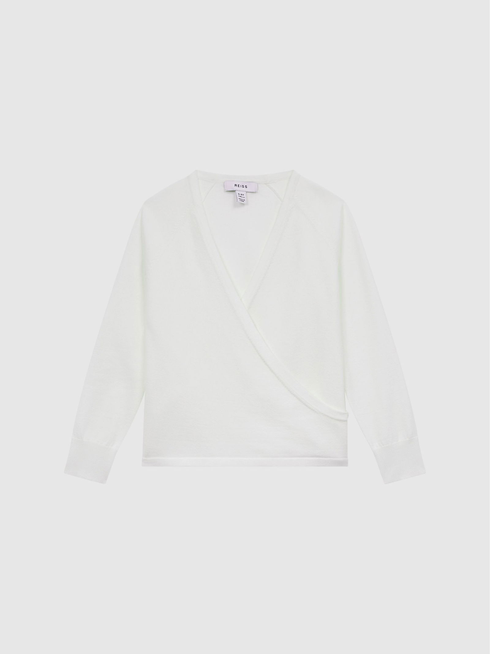 REISS Matilda Wrap Cardigan in Ivory | endource