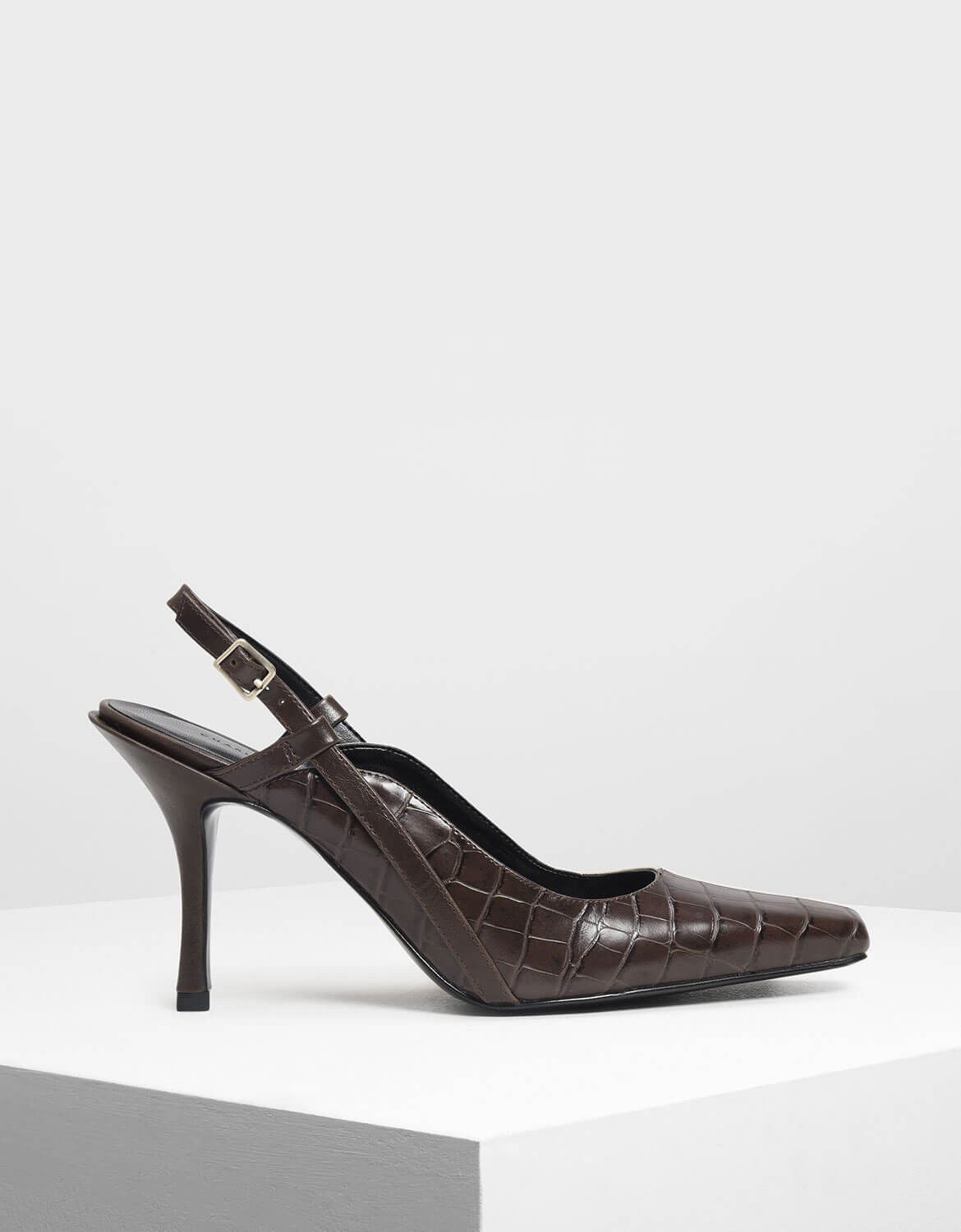 CHARLES & KEITH Square Toe Slingbacks | endource