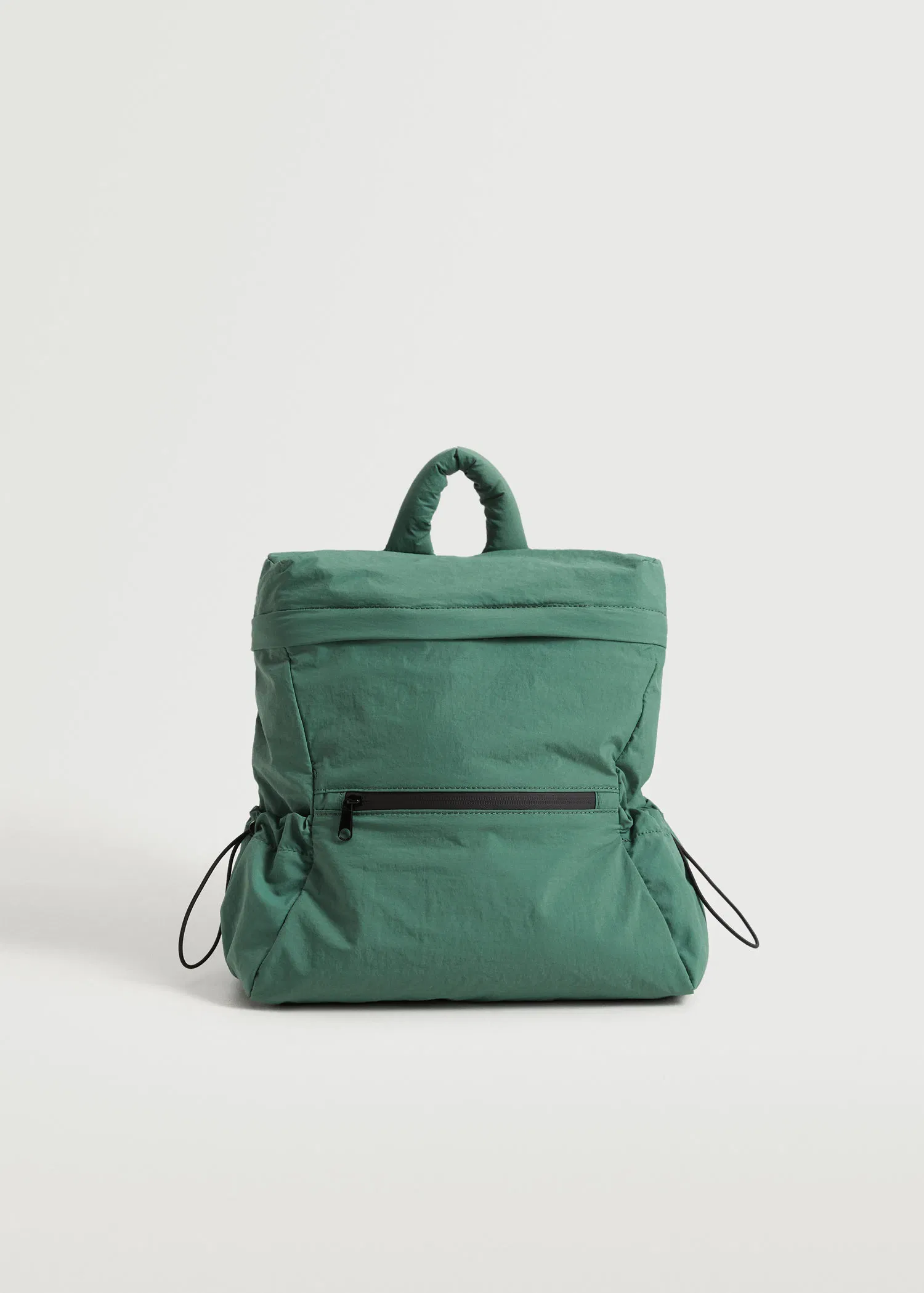 MANGO Multi-Pocket Nylon Backpack in Green | Endource
