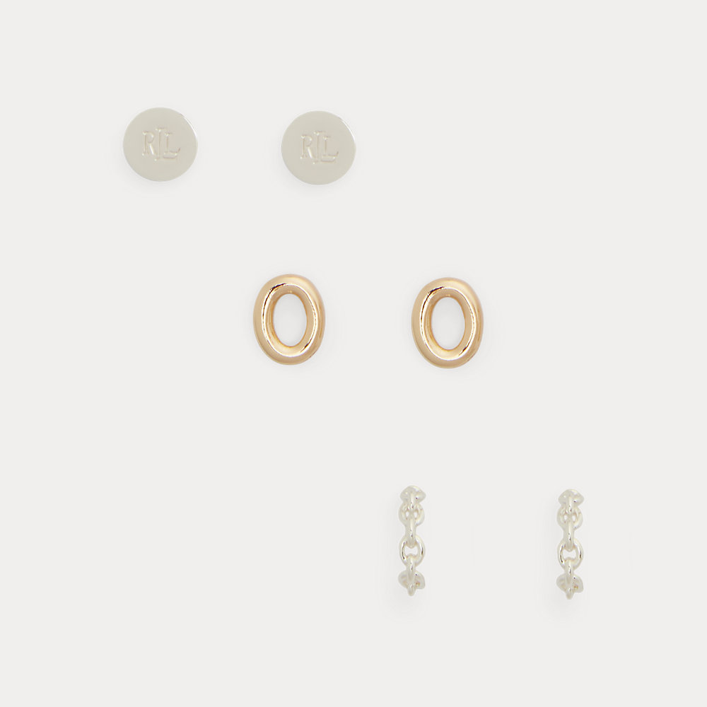 LAUREN RALPH LAUREN Two-Tone Earring Set in Multi | Endource