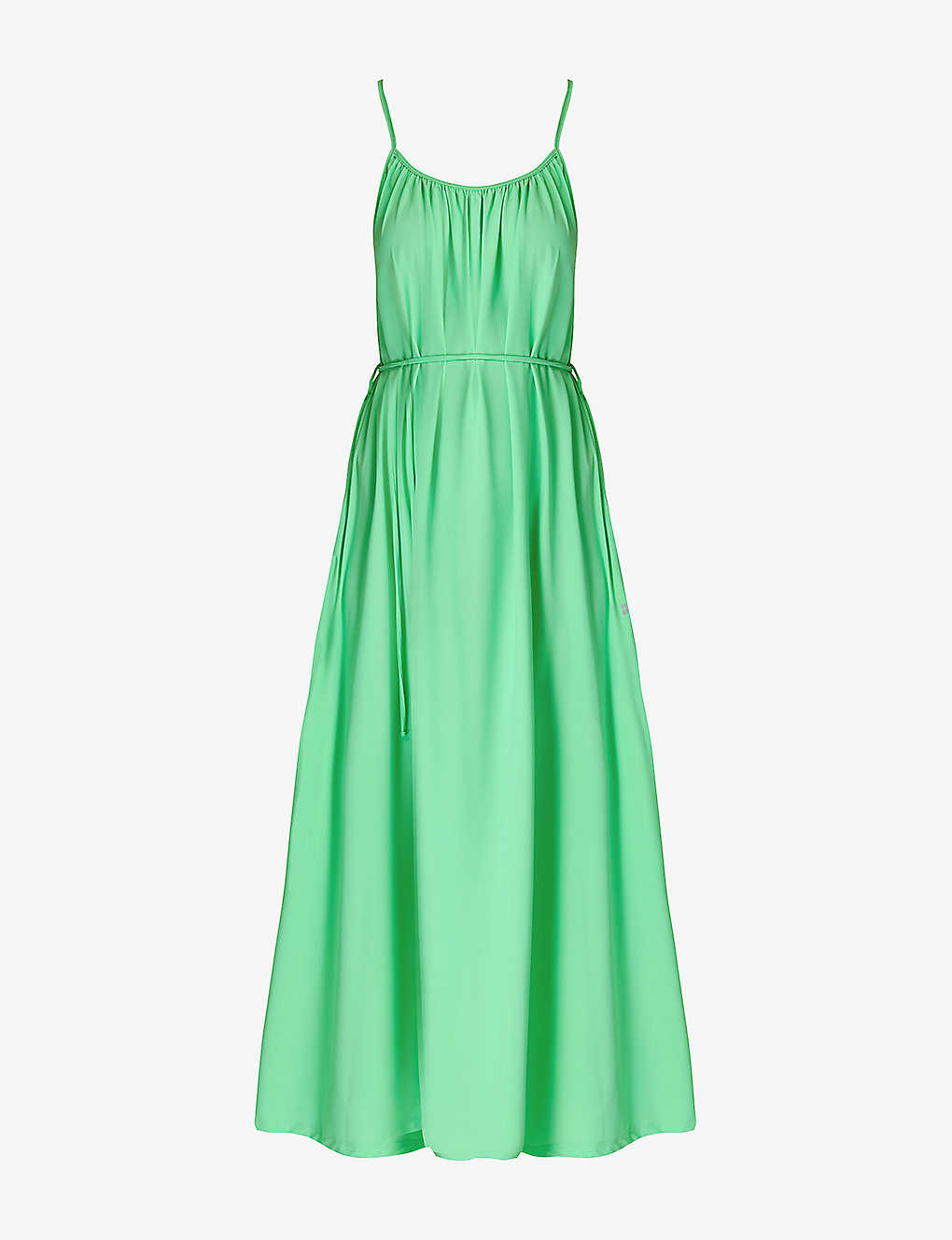 Sweaty Betty Explorer Crease Resistant Stretch Midi Dress In Radiate Green Endource