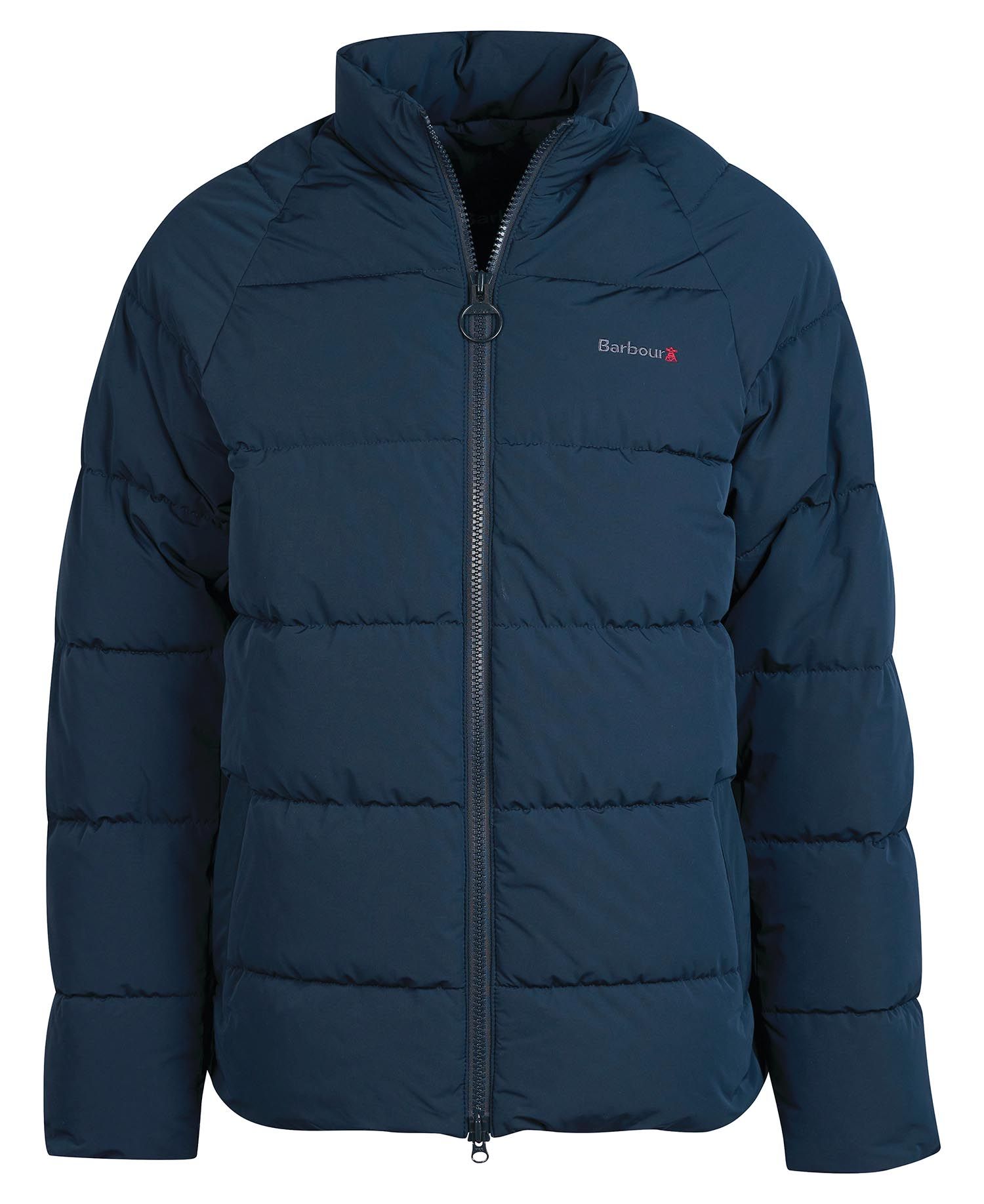 BARBOUR Weir Baffle Quilted Jacket in Classic Navy | endource