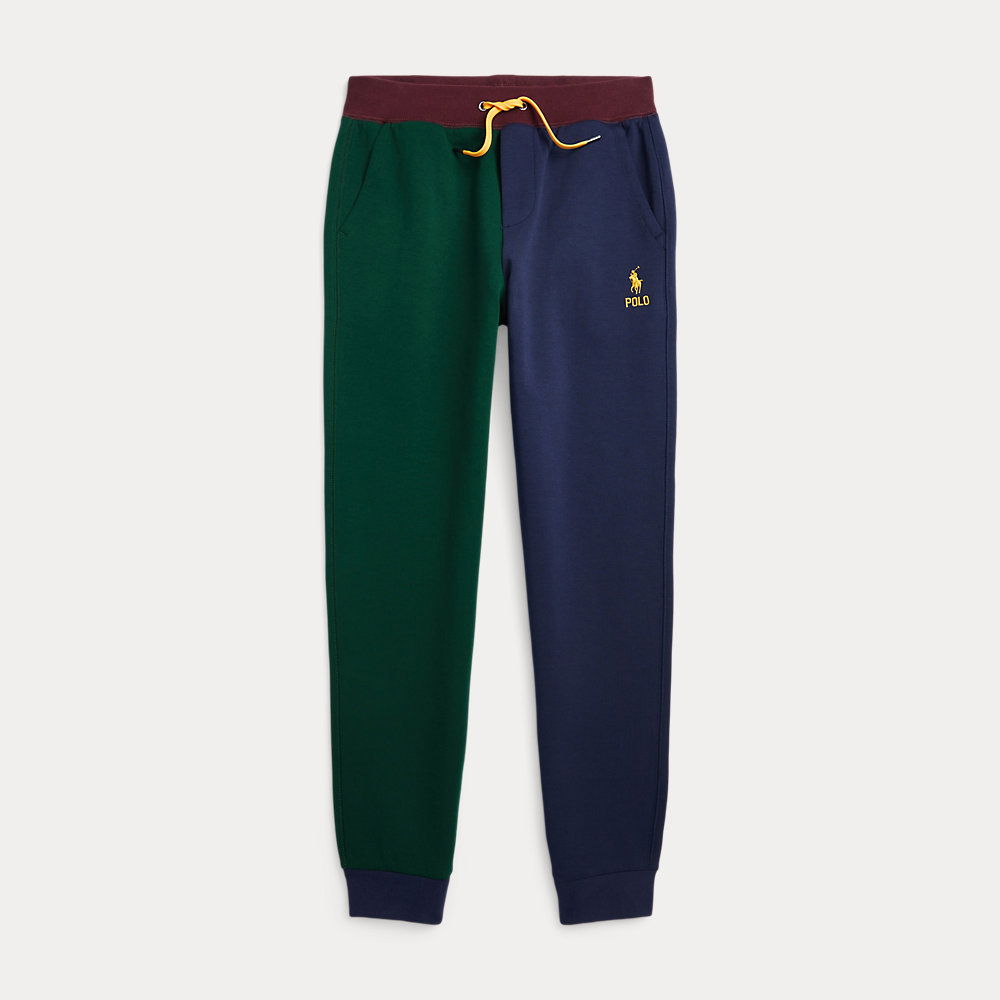 RALPH LAUREN Colour-Block Double-Knit Jogging Bottom | endource