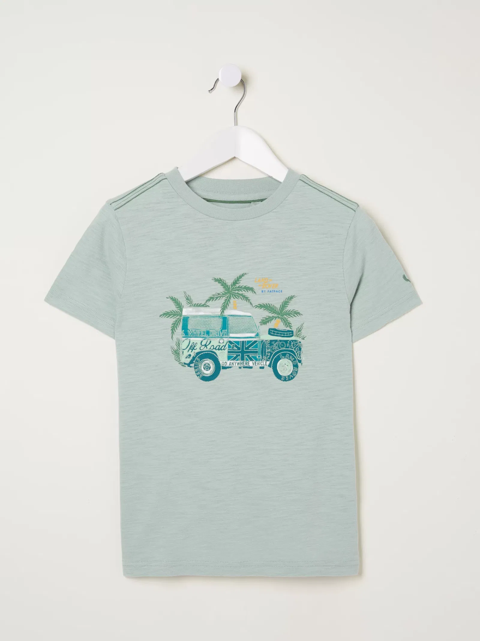 FATFACE Land Rover T-Shirt in Sage | endource