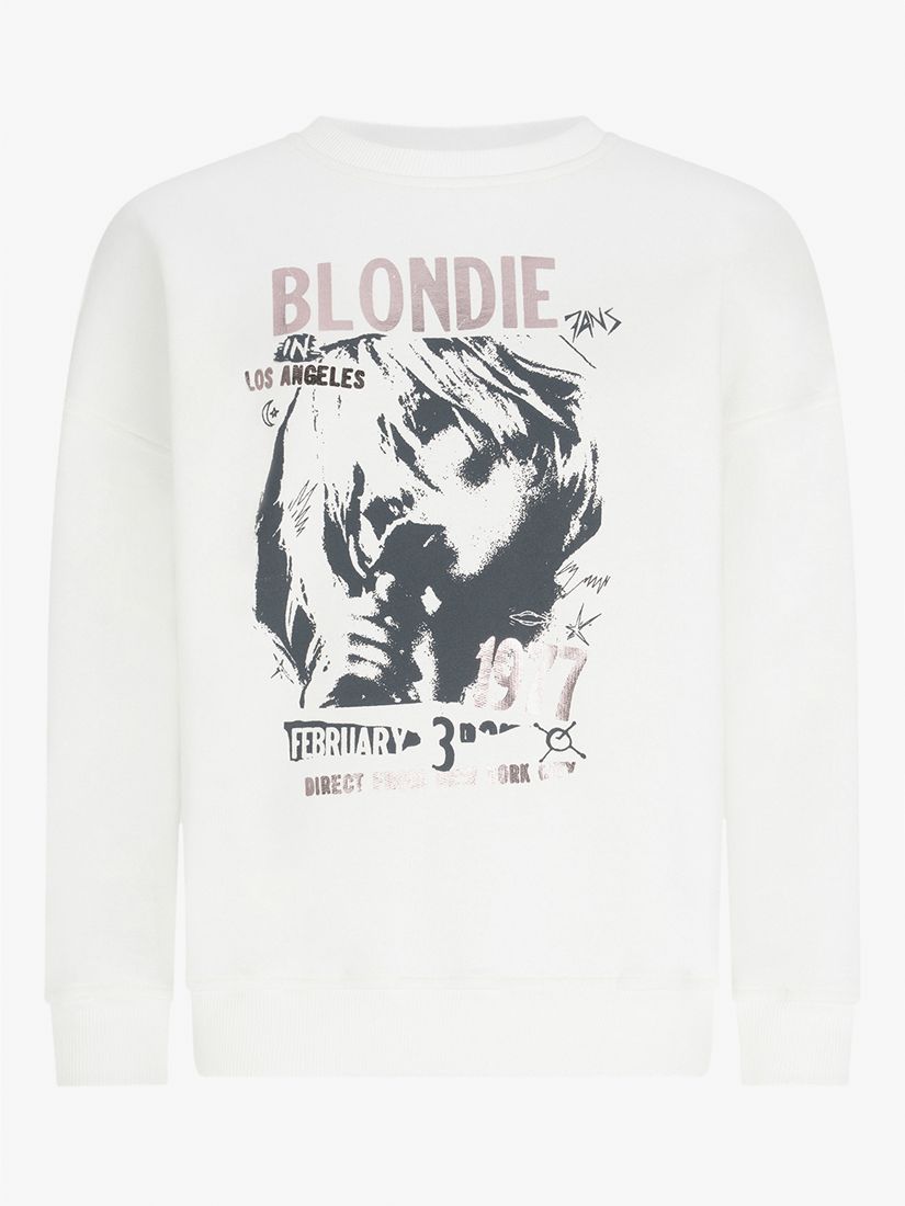 MINT VELVET Blondie Graphic Jumper in White | Endource