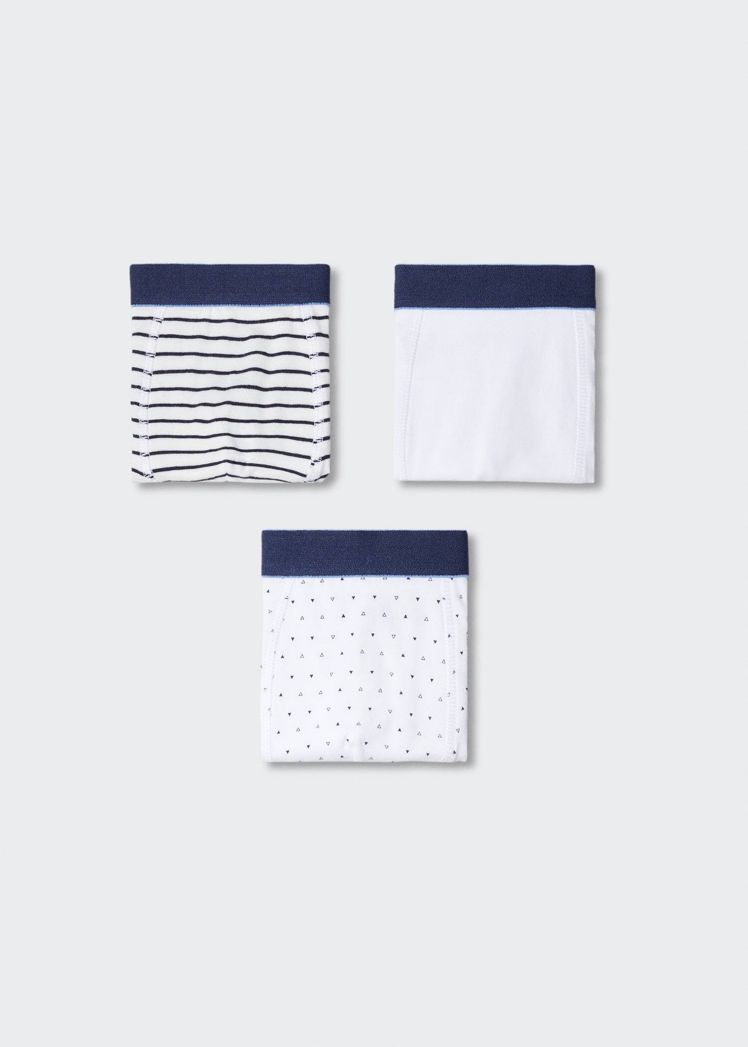 MANGO 3 Boxer Pack in Off White | endource