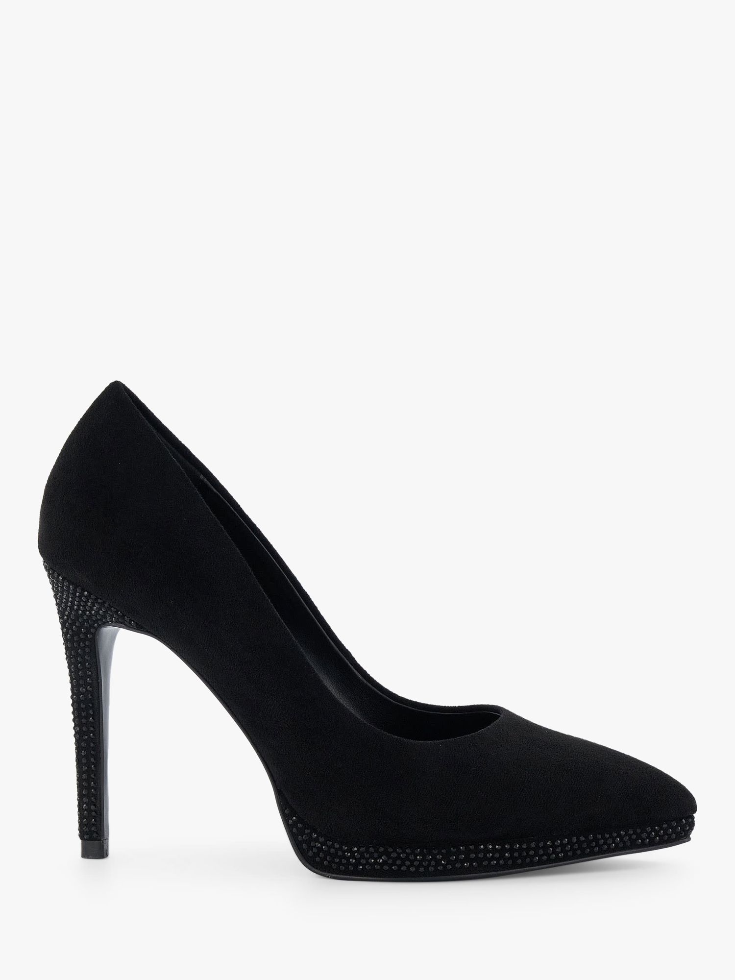 Dune London Appleton Diamante Stiletto Heel Court Shoes | endource