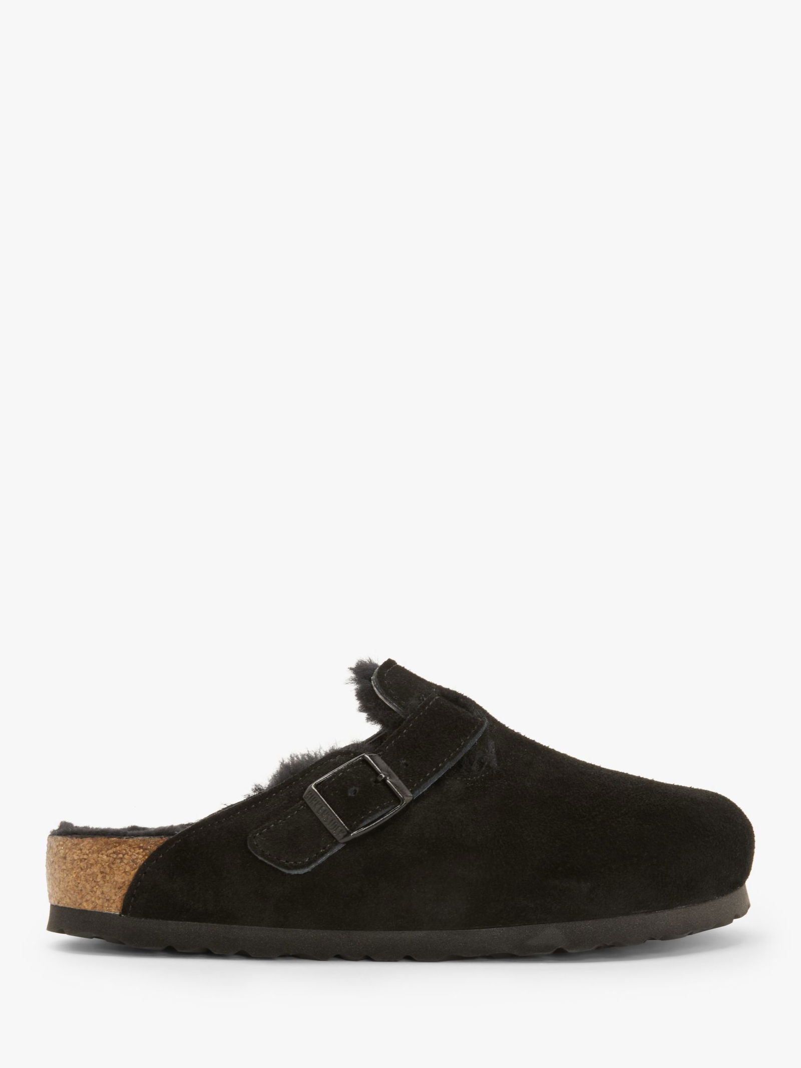 BIRKENSTOCK Boston Suede Mule Slippers in Mink | endource