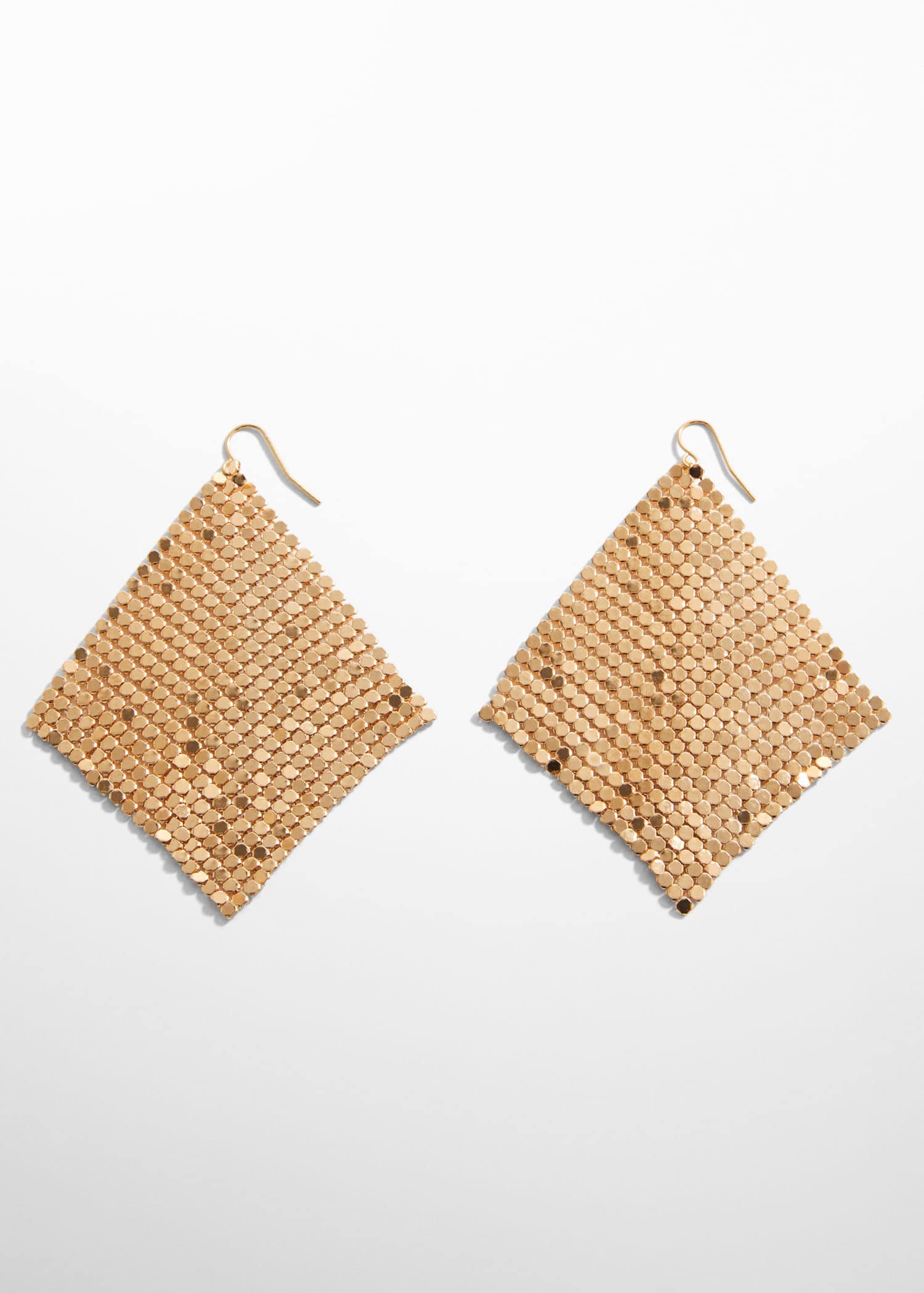 MANGO Mesh Earrings in Gold | Endource