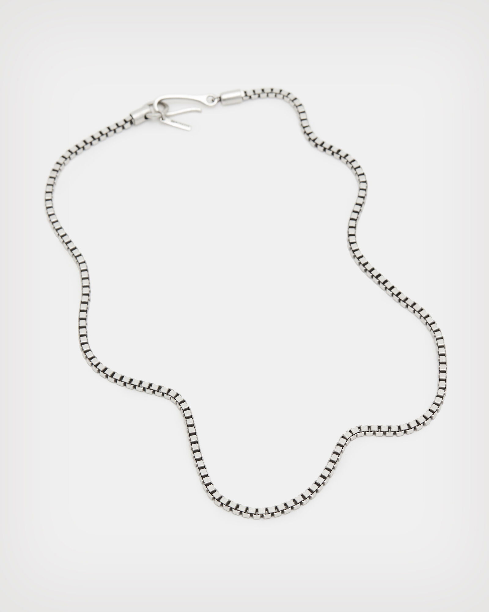 ALLSAINTS Jace Chain Sterling Silver Necklace in Warm Silver | endource