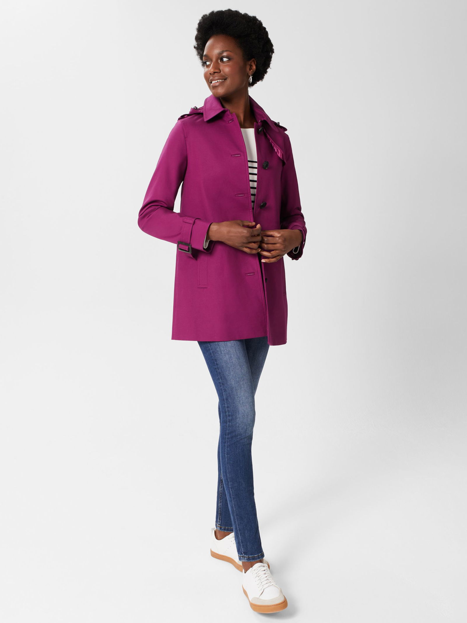 HOBBS Hooded Chrissie Mac in Bright Plum | endource