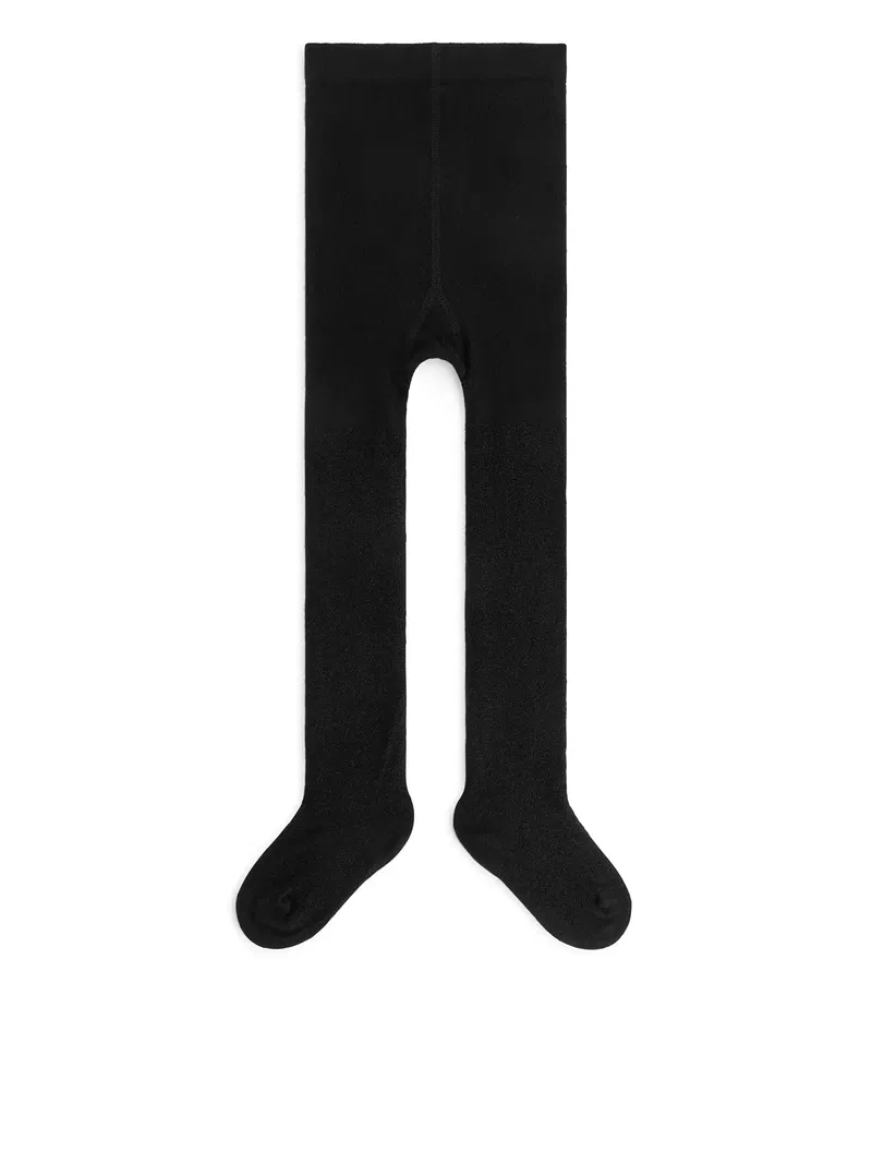 ARKET Glitter Tights in Black | endource