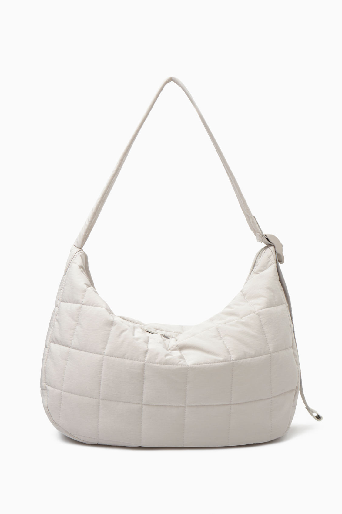 COS Ripstop Quilted Messenger Bag in STONE | endource