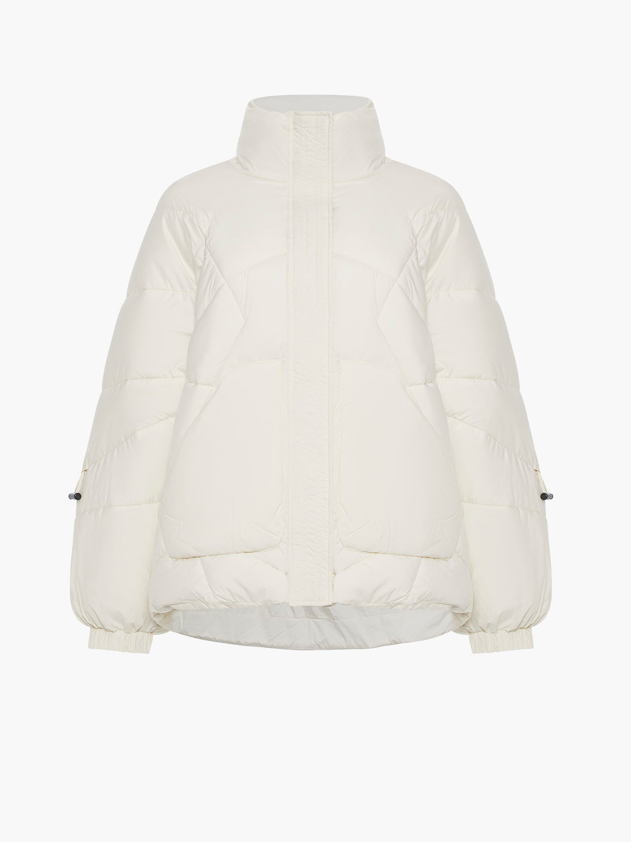 FRENCH CONNECTION Short Puffa Jacket in White | endource
