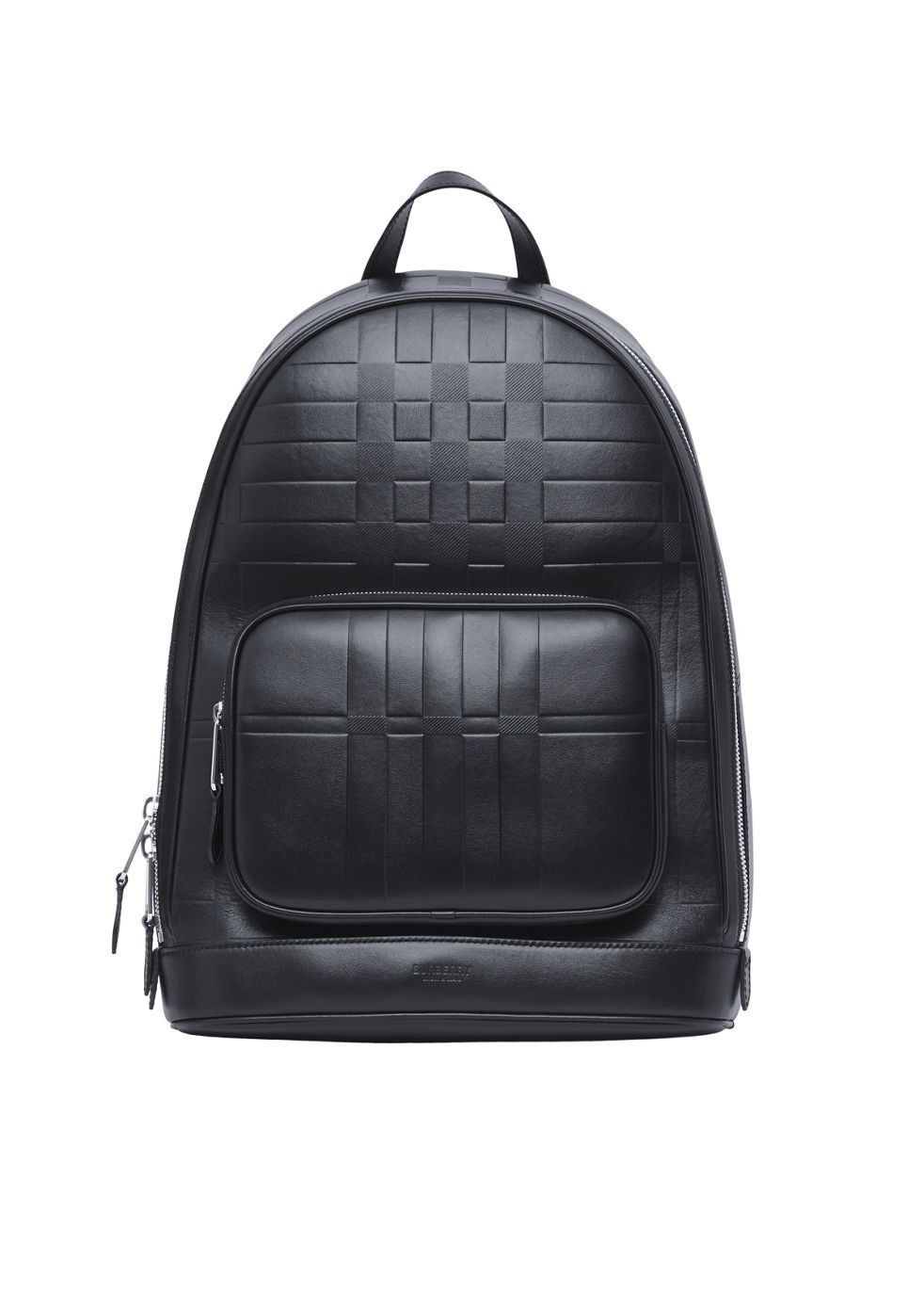 BURBERRY Embossed Check Leather Rocco Backpack | endource