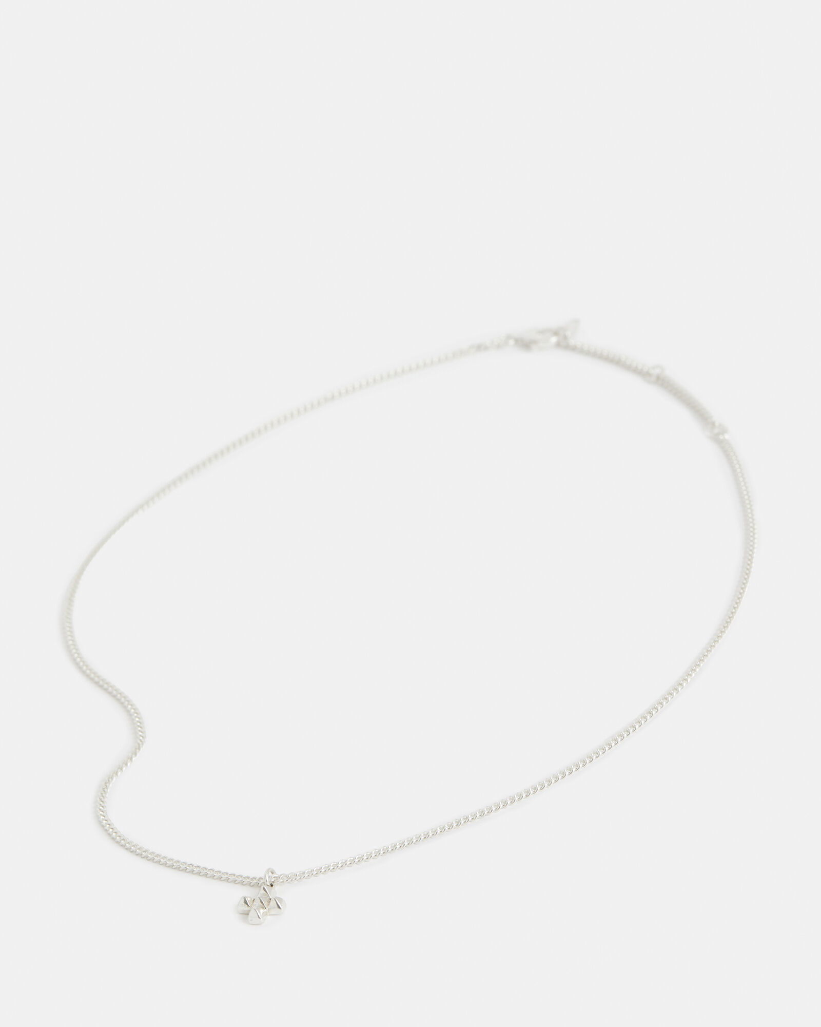 ALLSAINTS Nova Sterling Silver Cross Necklace in Silver | endource