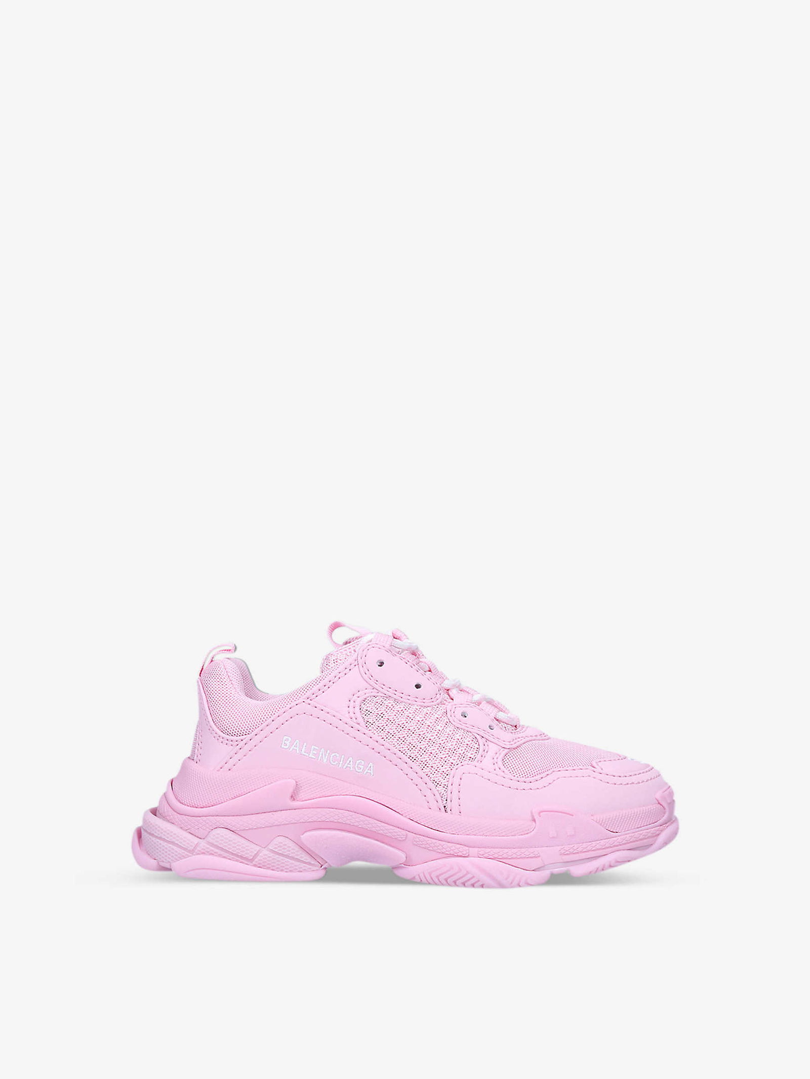 BALENCIAGA Triple S Mesh Trainers in PALE PINK | endource