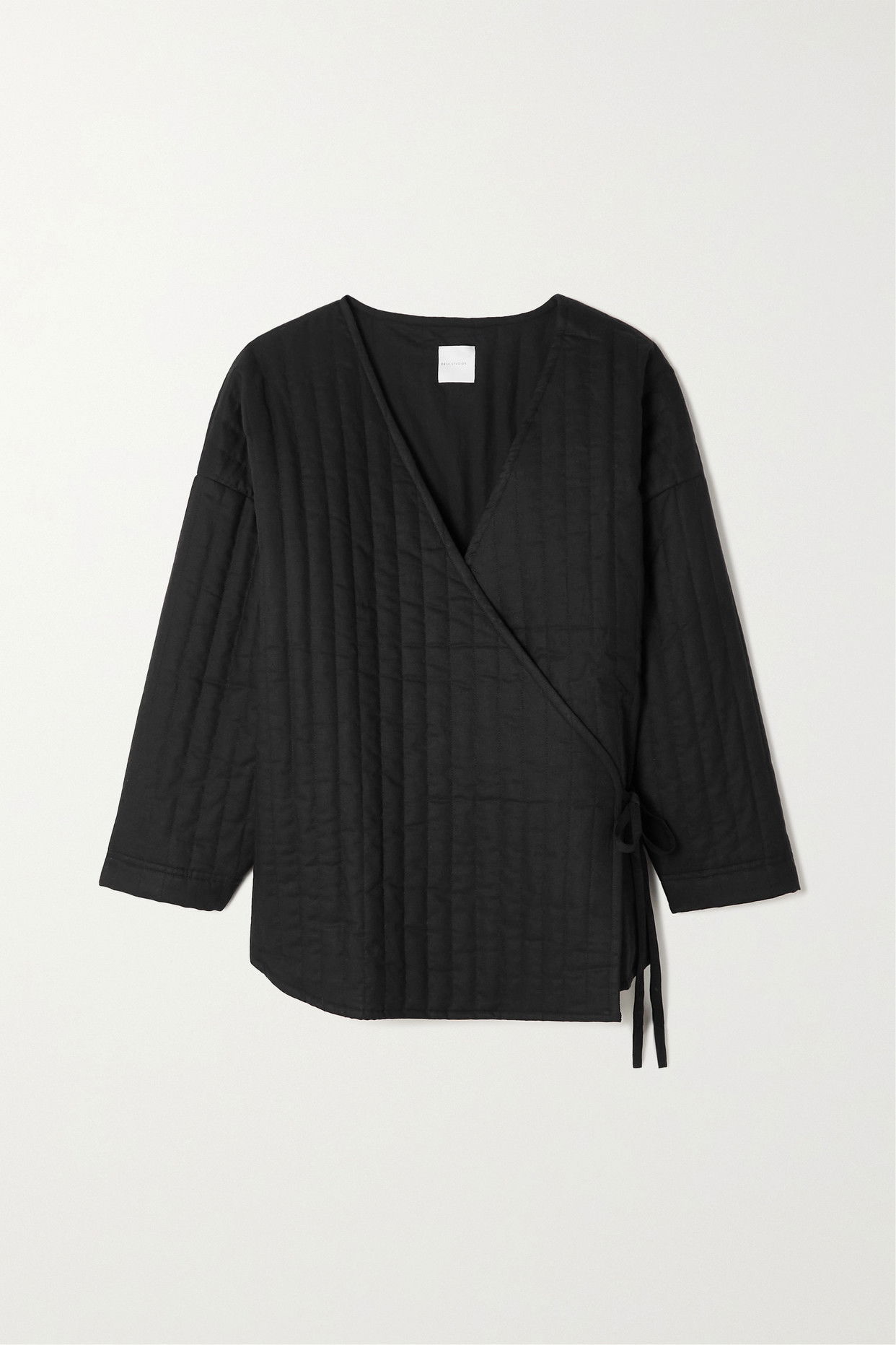 DEIJI STUDIOS The Curved Padded Quilted Jacket in Black | endource