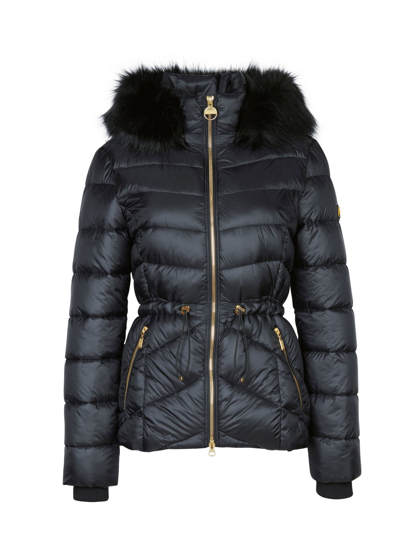 BARBOUR Island Quilted Jacket in Black | Endource