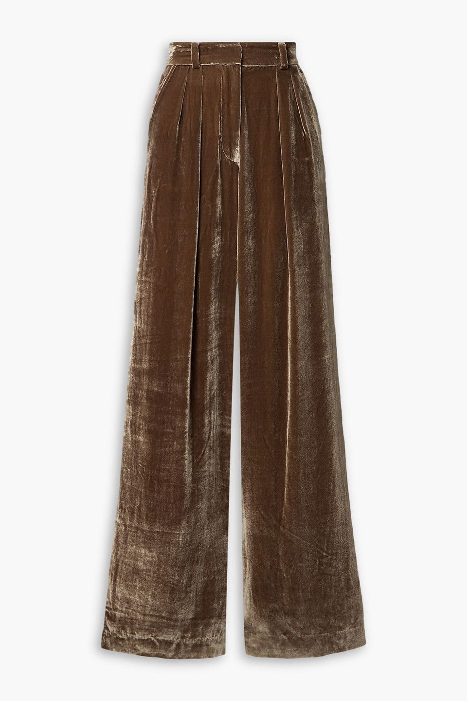 ULLA JOHNSON Veronica Velvet Wide-Leg Pants | endource