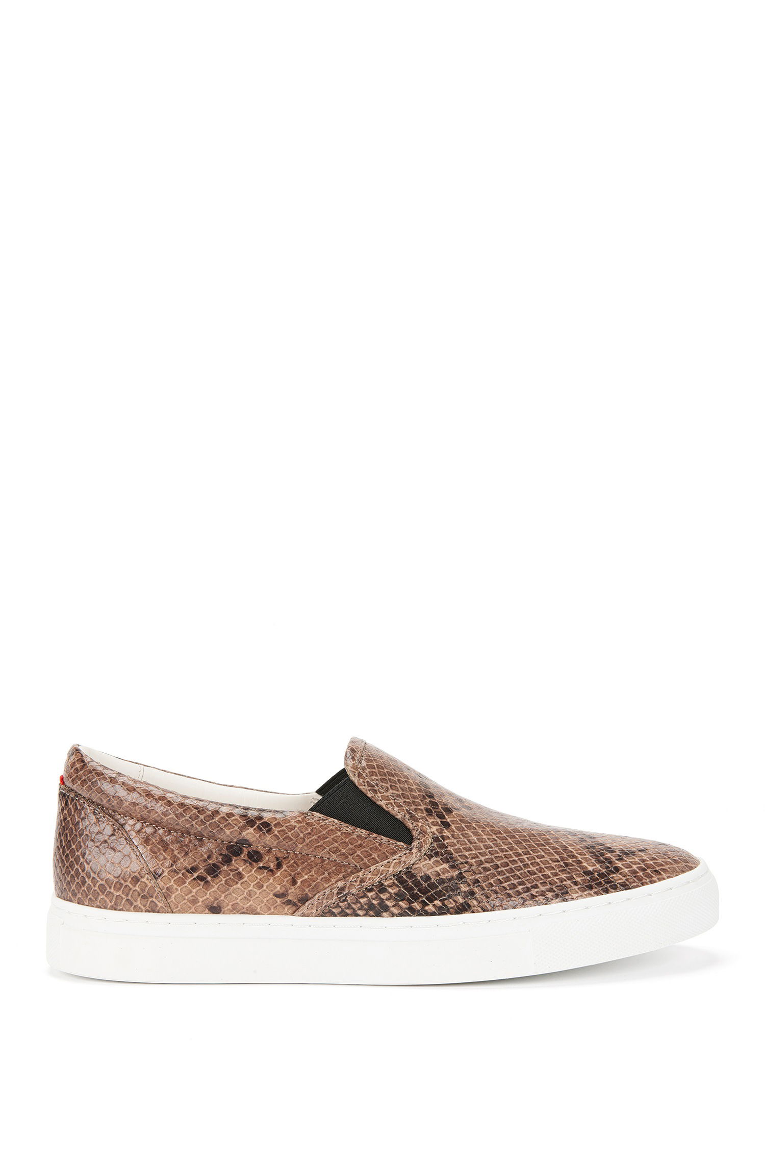 HUGO BOSS Python Print Loafer Trainers | endource