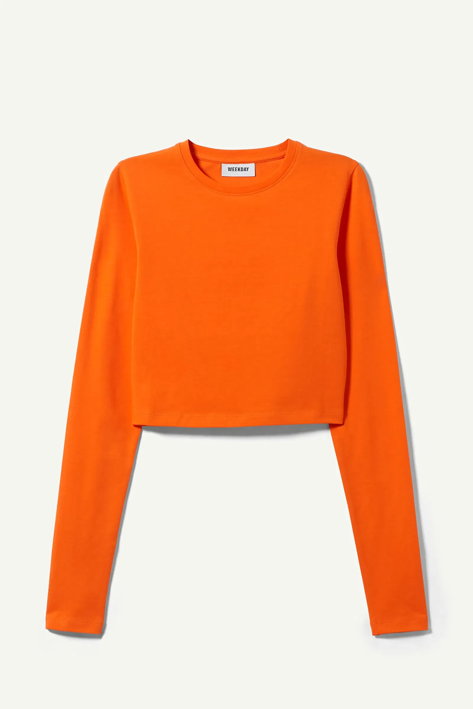 WEEKDAY Mini Long Sleeve Crop Top | Endource