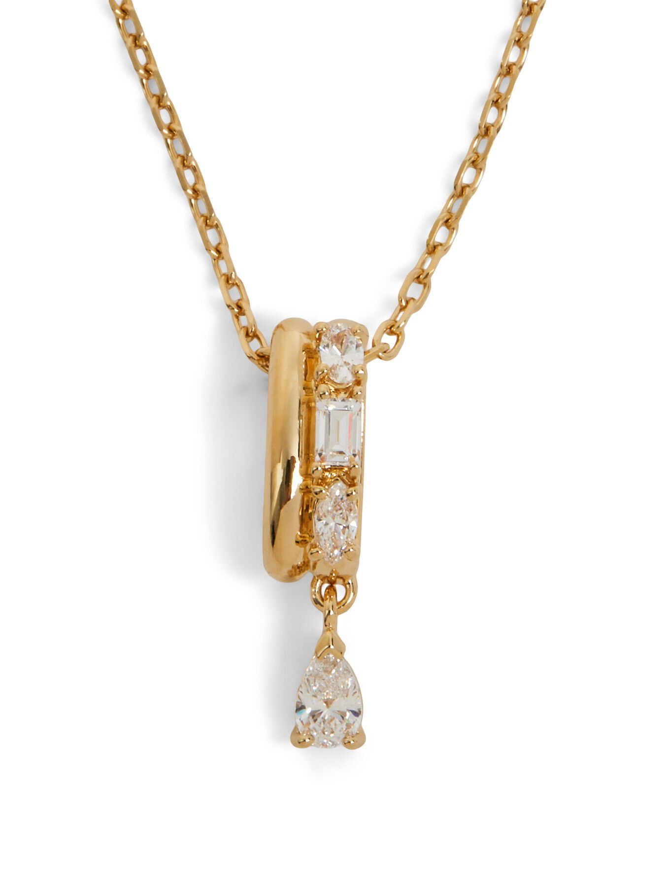 SWAROVSKI Dextera Pendant in White/gold tone plate | endource